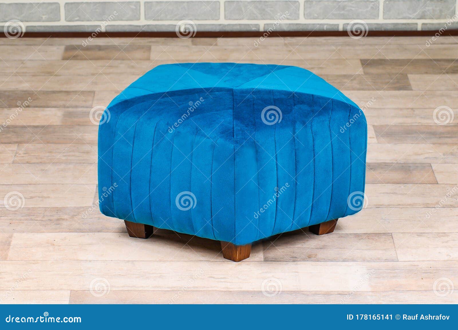 Comfortable soft pouf stock image. Image of isolated - 178165141