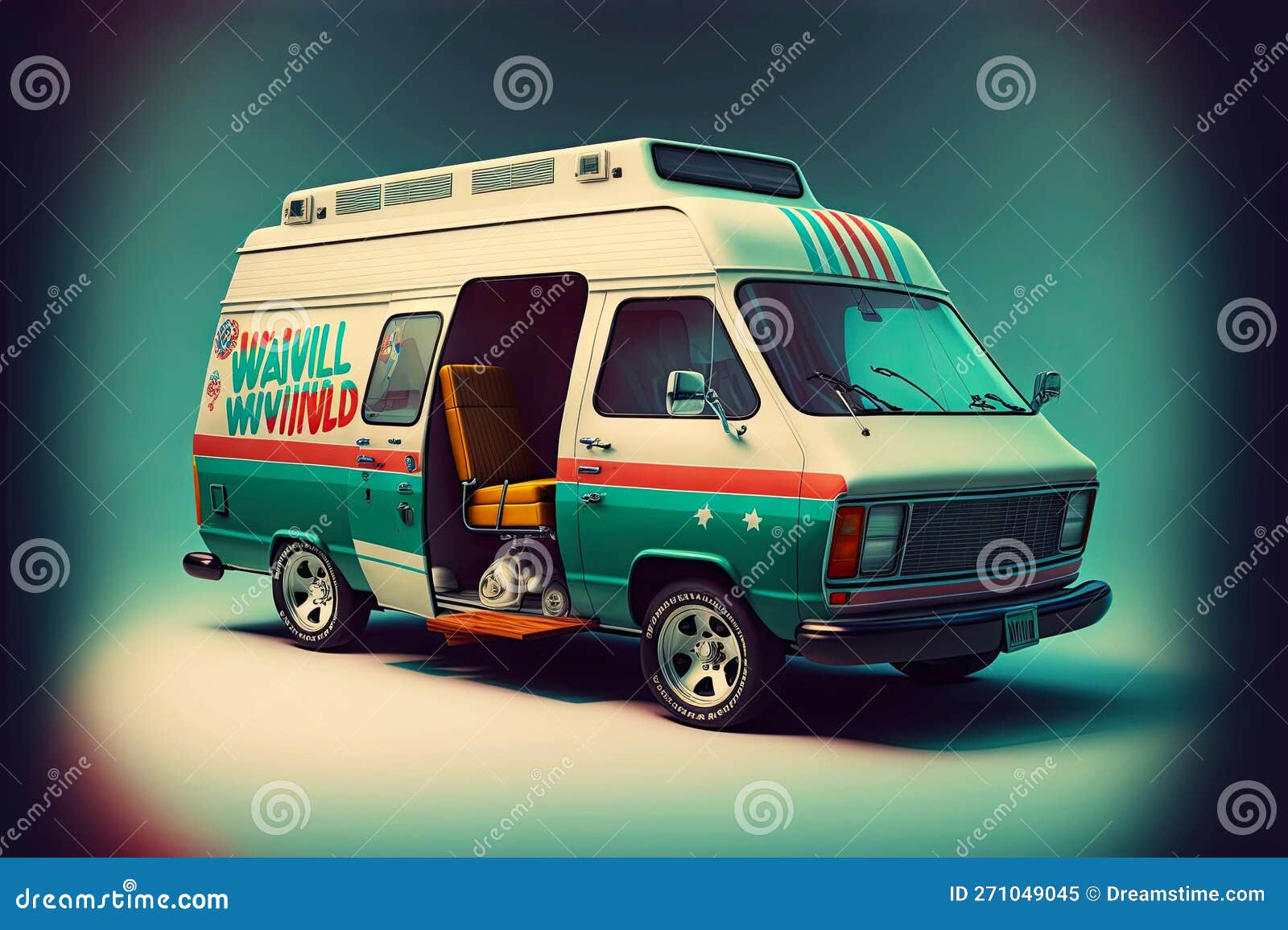 Comfortable Transportation of Patient with Wheelchair Van Bus Stock ...