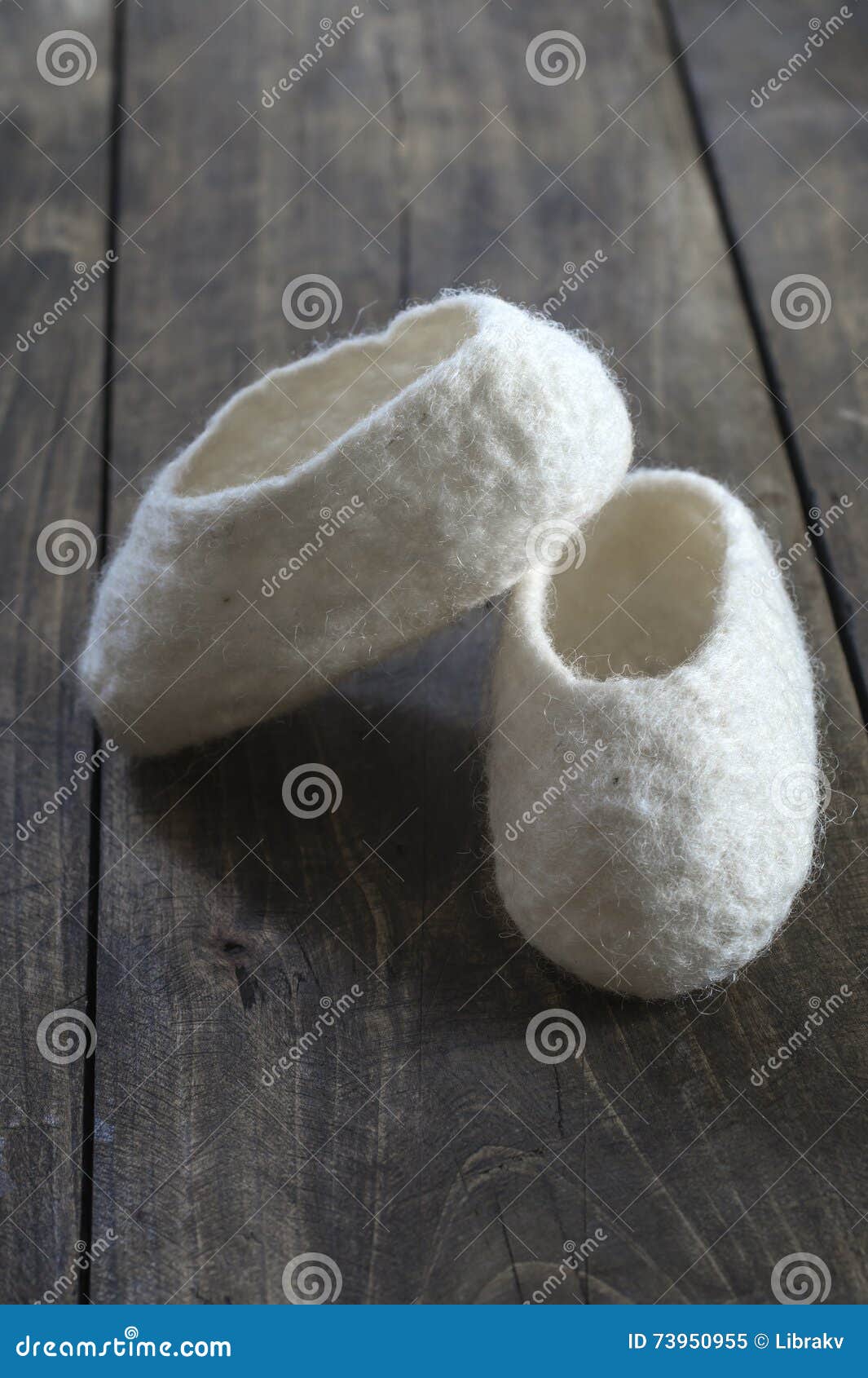 Comfortable Wool Home Shoes Stock Image - Image of wool, pair: 73950955