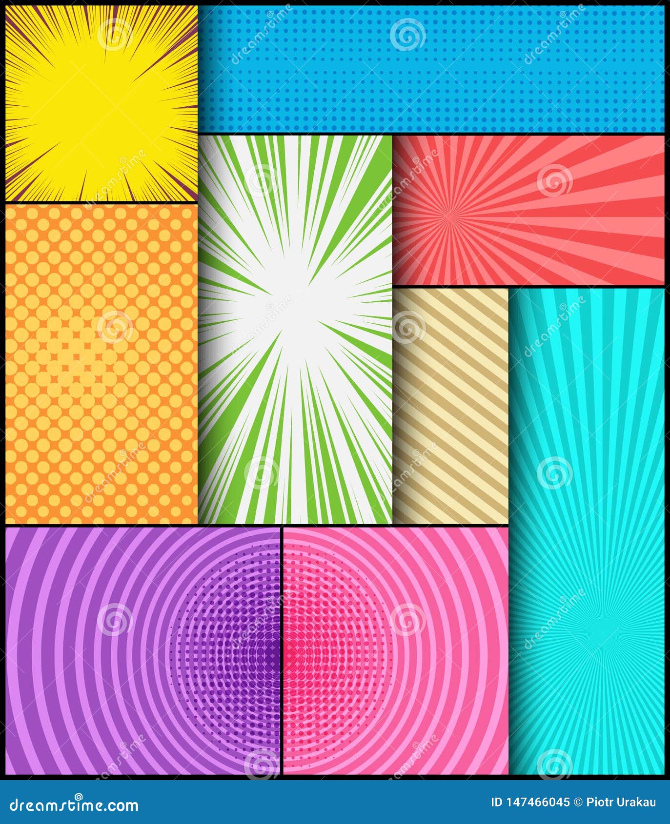 Comic abstract background stock vector. Illustration of collection ...