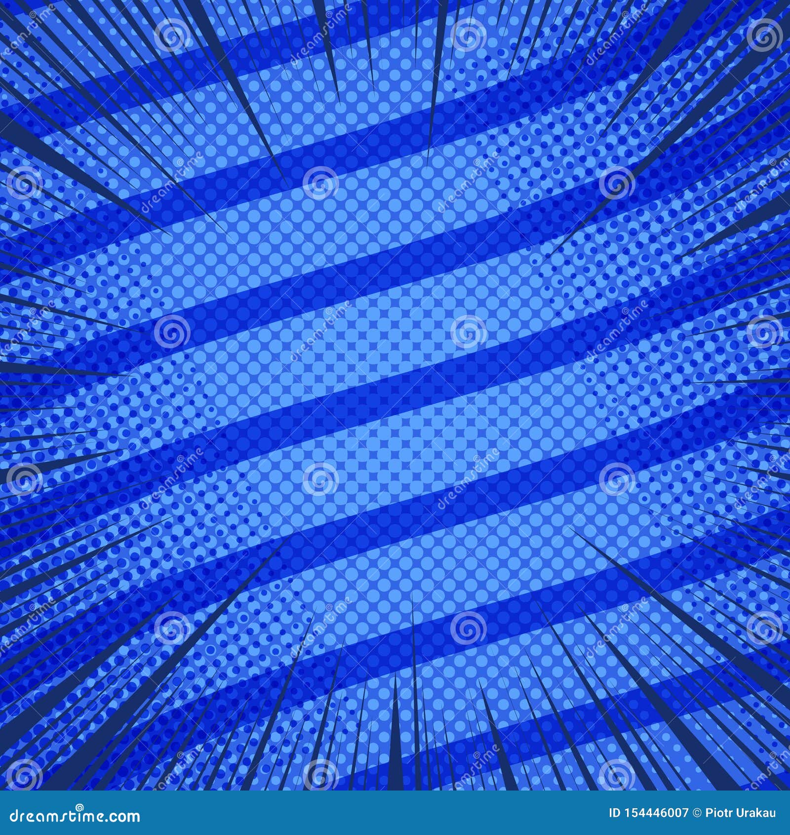 Comic Abstract Blue Background Stock Vector - Illustration of comic ...