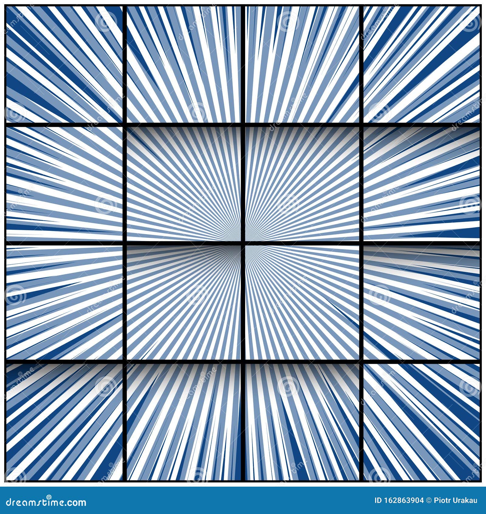 Comic Abstract Bursting Composition Stock Vector - Illustration of ...