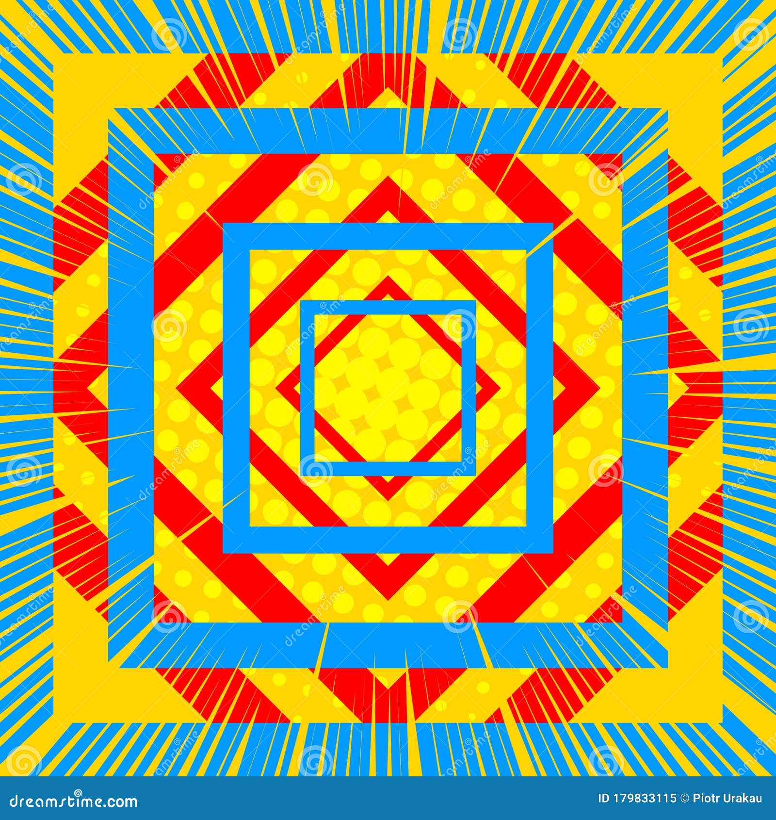 Comic Abstract Bursting Template Stock Vector - Illustration of manga ...