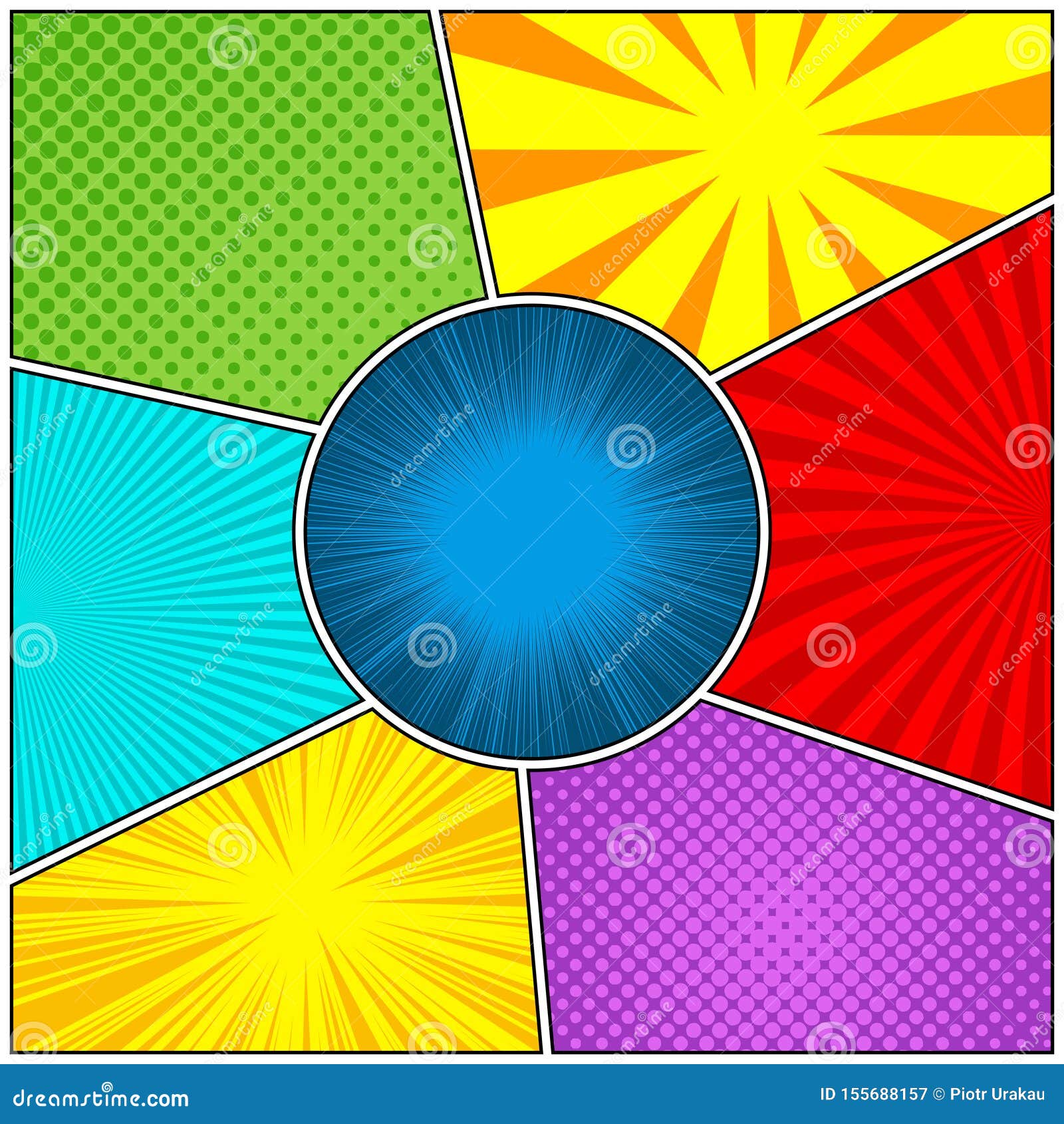 Comic Abstract Colorful Concept Stock Vector - Illustration of ...