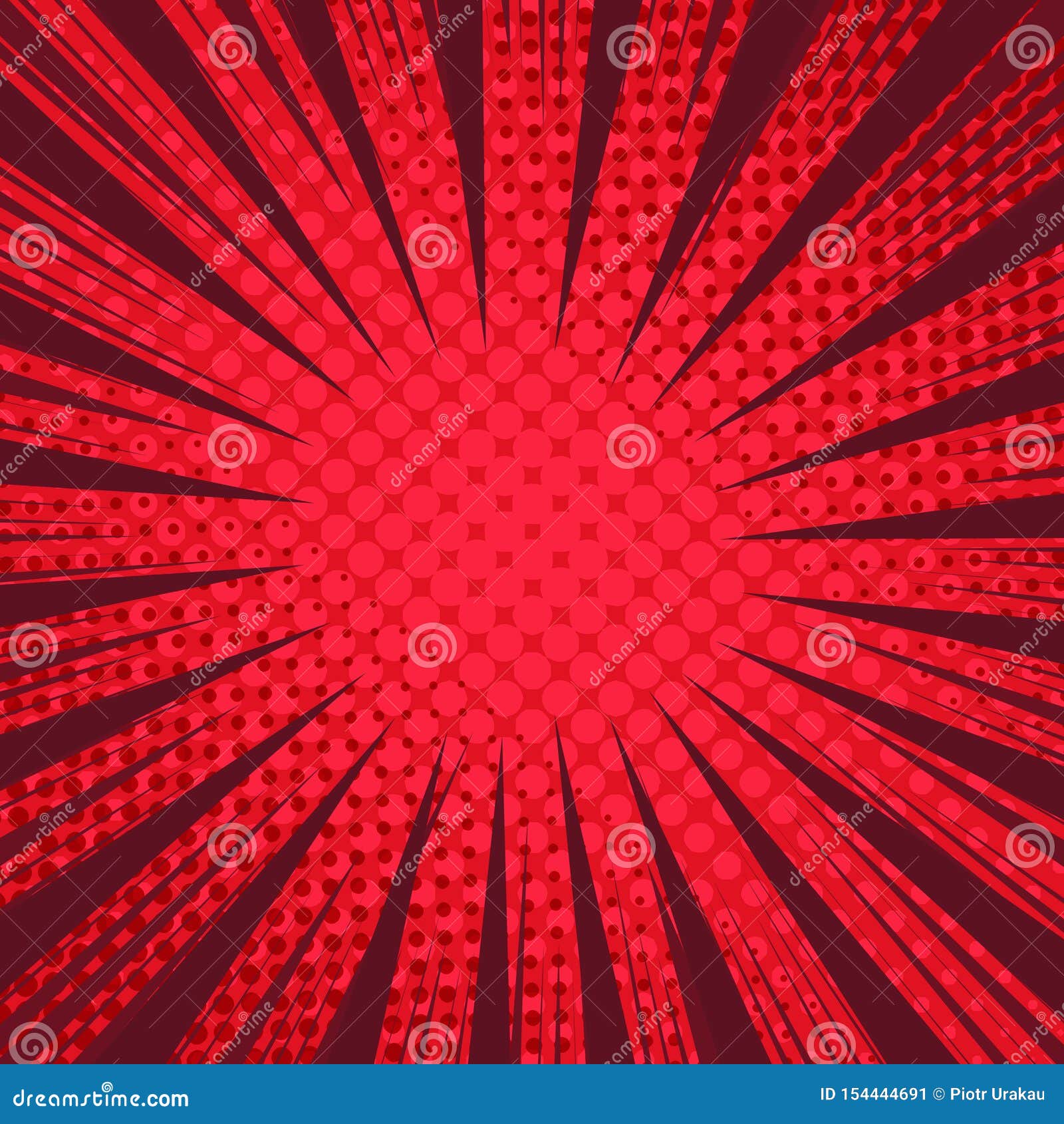 Comic Abstract Red Background Stock Vector - Illustration of banner ...