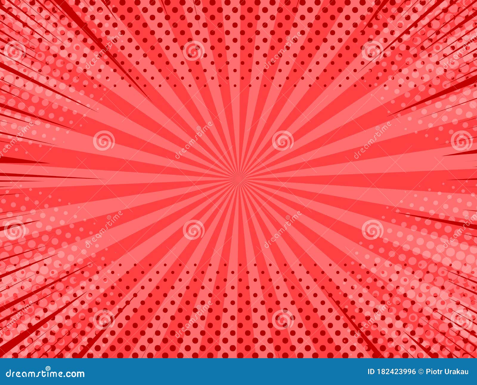 Comic Abstract Red Background Stock Vector - Illustration of bang, book ...
