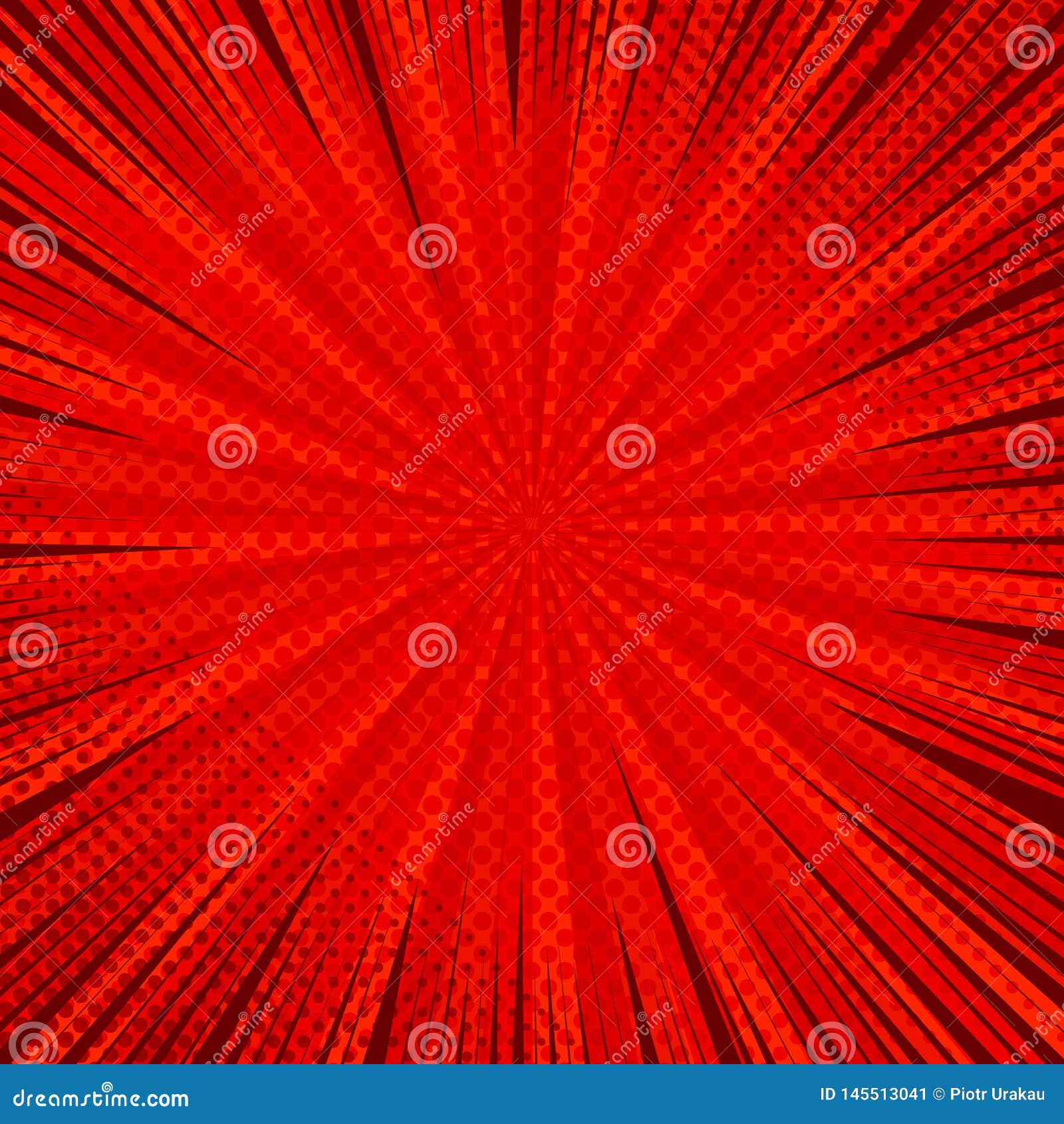 Comic Abstract Red Background Stock Vector - Illustration of explosion ...