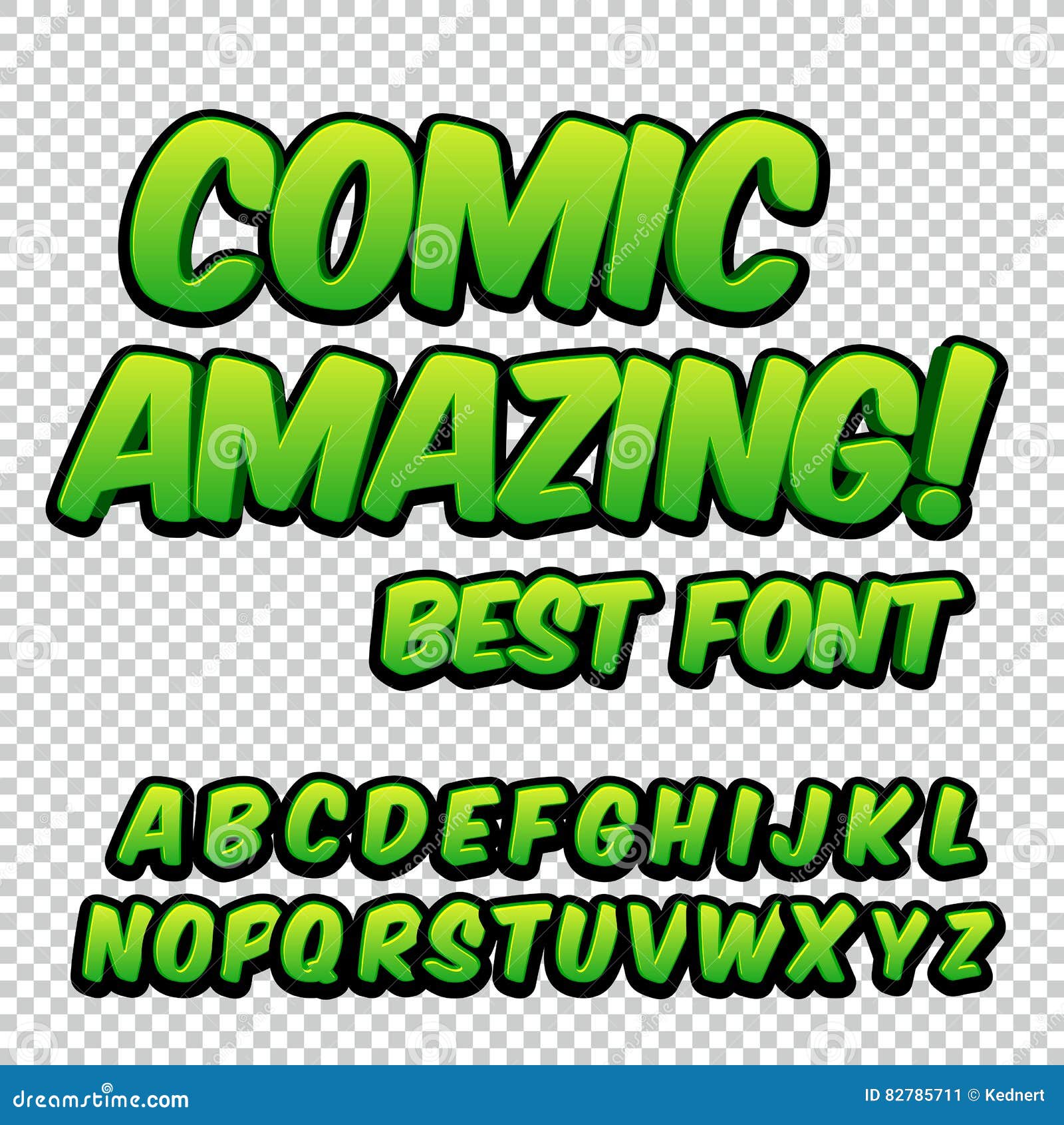 Comic Alphabet Set. Letters, Numbers and Figures for Kids ...