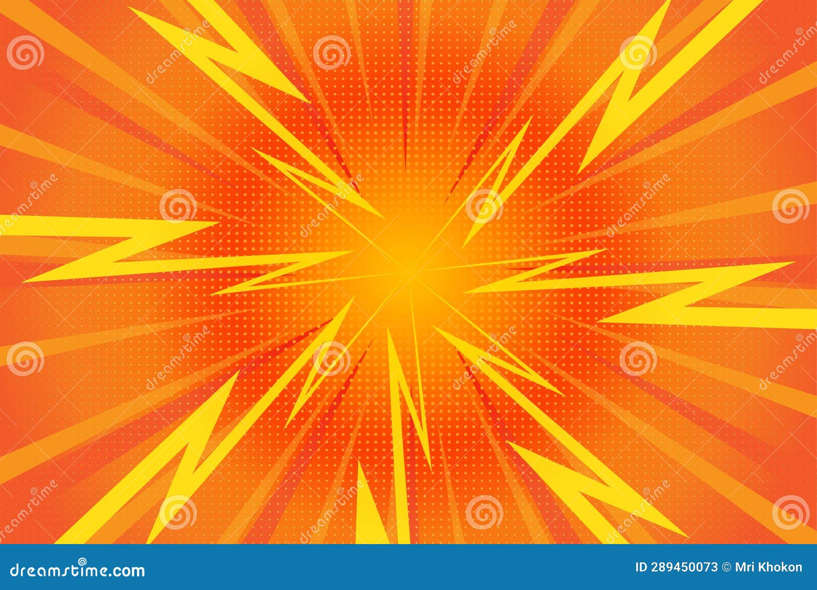 Colourful Comic Book Style Explosion Vector Effect Background Stock ...
