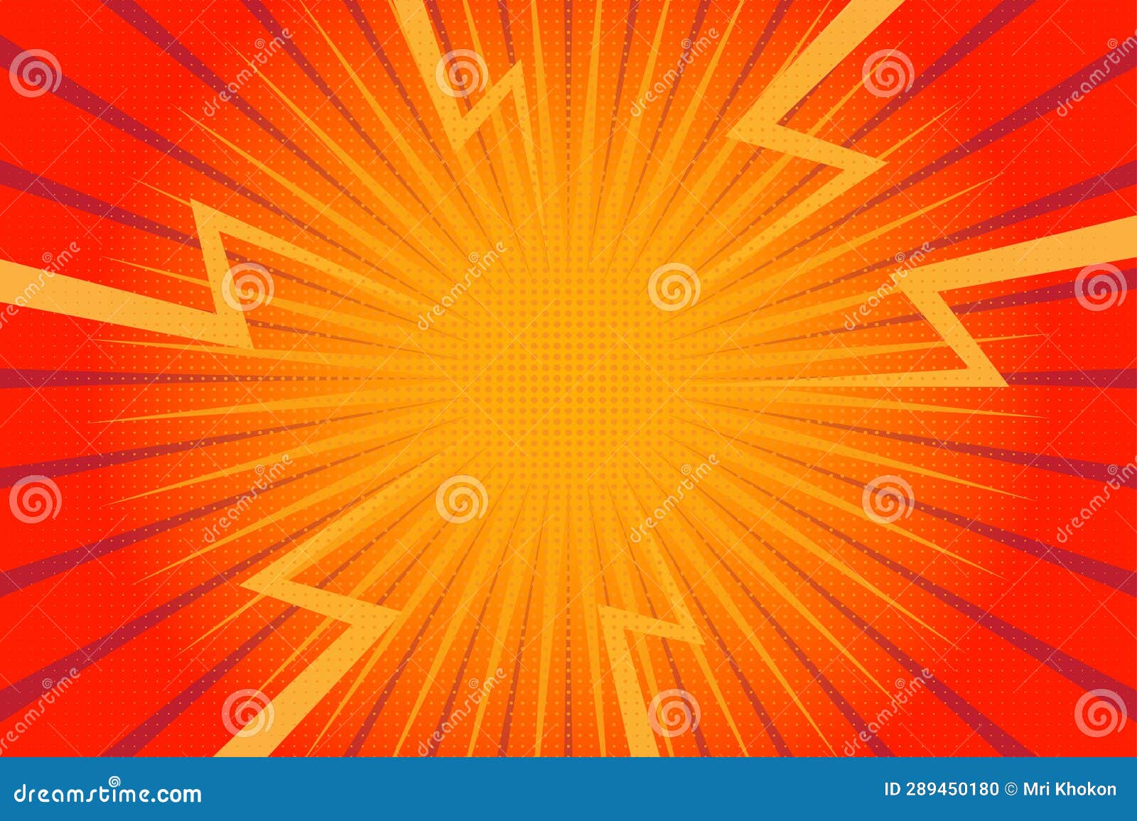 Colourful Comic Book Style Explosion Vector Effect Background Stock ...