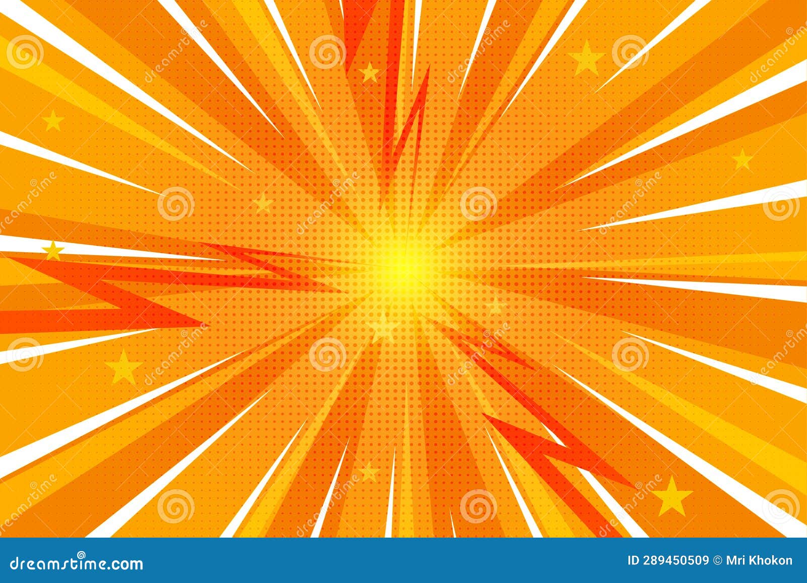 Colourful Comic Book Style Explosion Vector Effect Background Stock ...