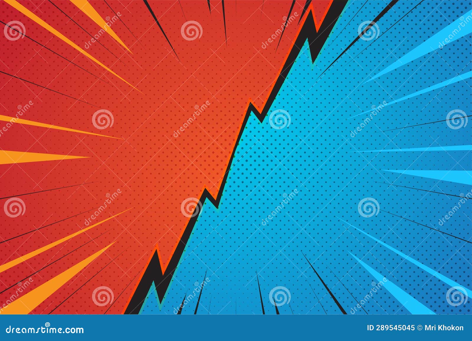 Vector Illustrated Cartoon Comic Halftone Fun Background. Stock ...