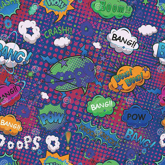 Comic Background Pattern 7 Vector Illustration Stock Vector ...