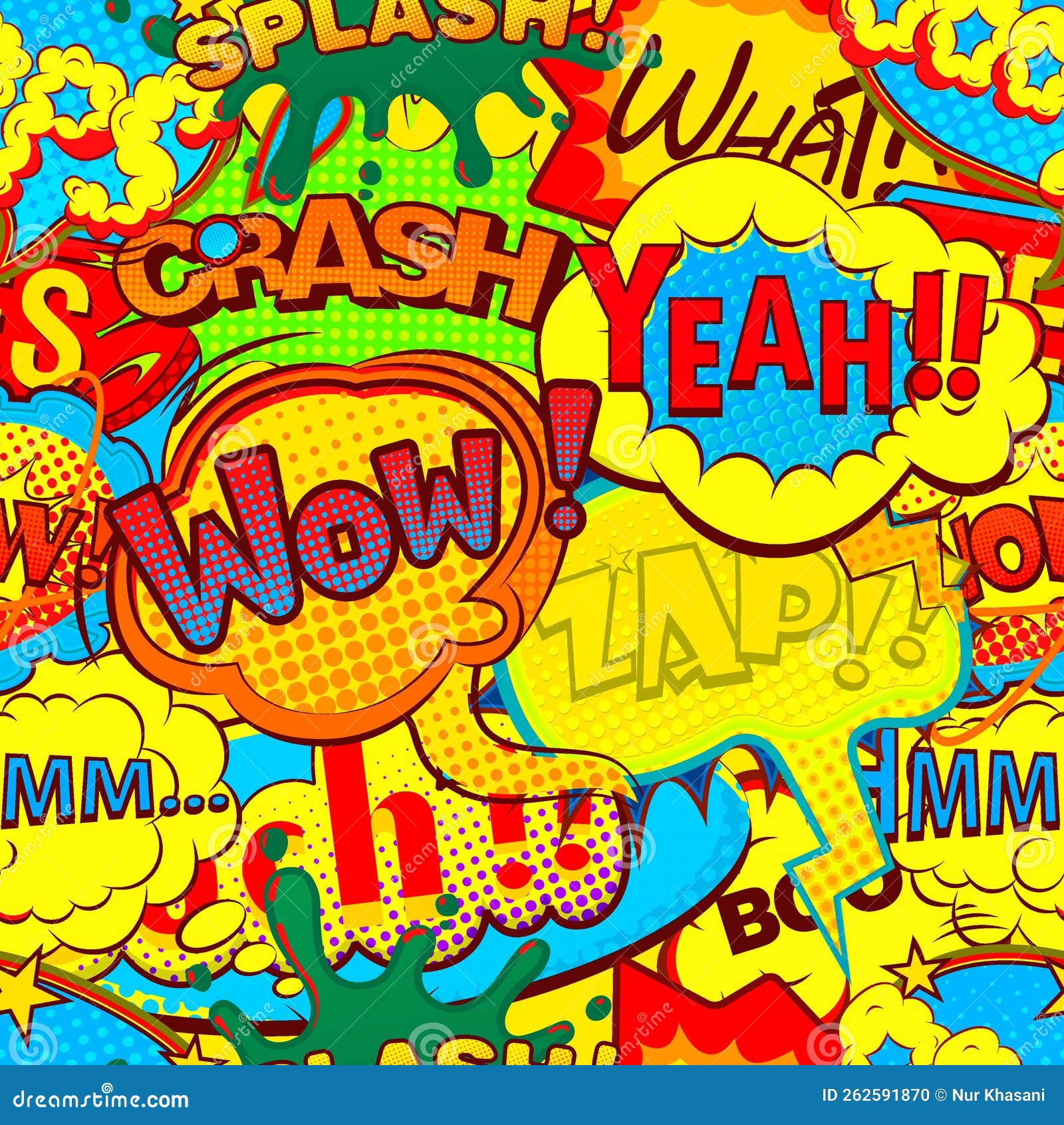 Comic Background Pattern 3 Vector Illustration Stock Vector ...