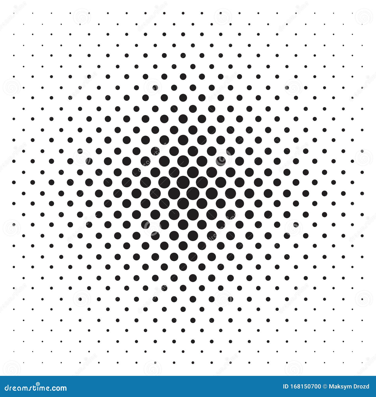 Comic Background. Pop Art Style. Pattern with Circles, Halftone Dotted ...