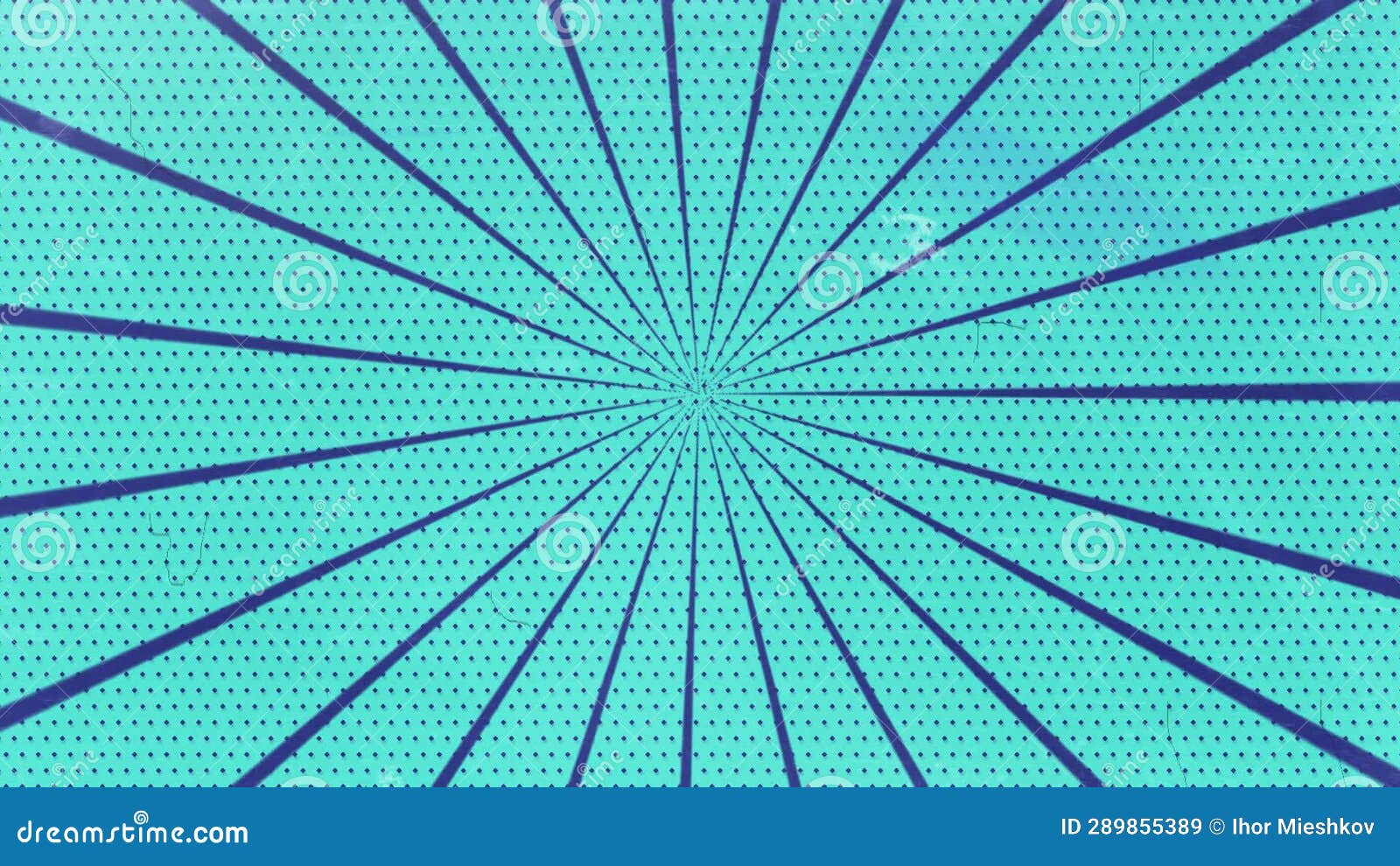 Comic Background with Turquoise and Blue Stripes and Dots, Anime ...