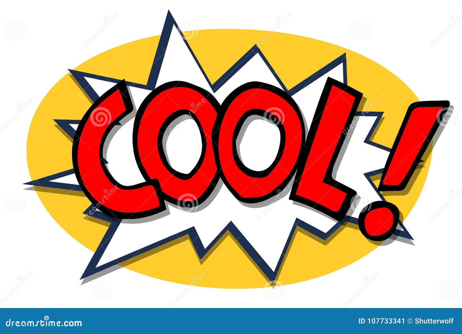 Comic Balloon - Cool Text stock vector. Illustration of advertising ...