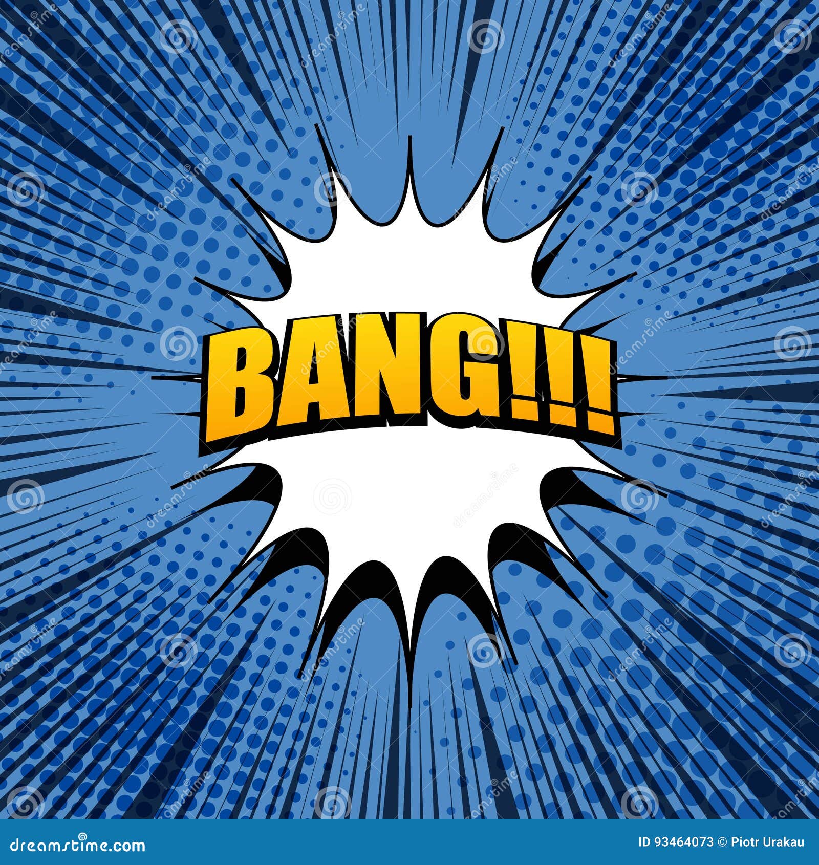 Comic Bang Expression Background Stock Vector - Illustration of bright ...