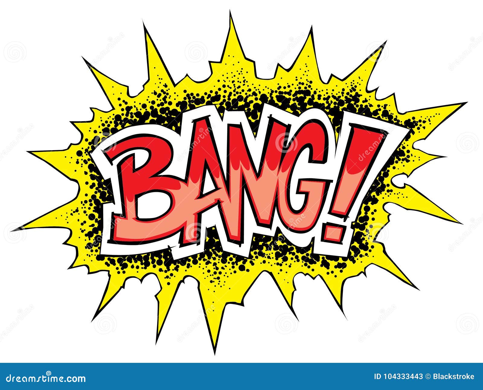 Comic bang vintage style stock vector. Illustration of explosions ...