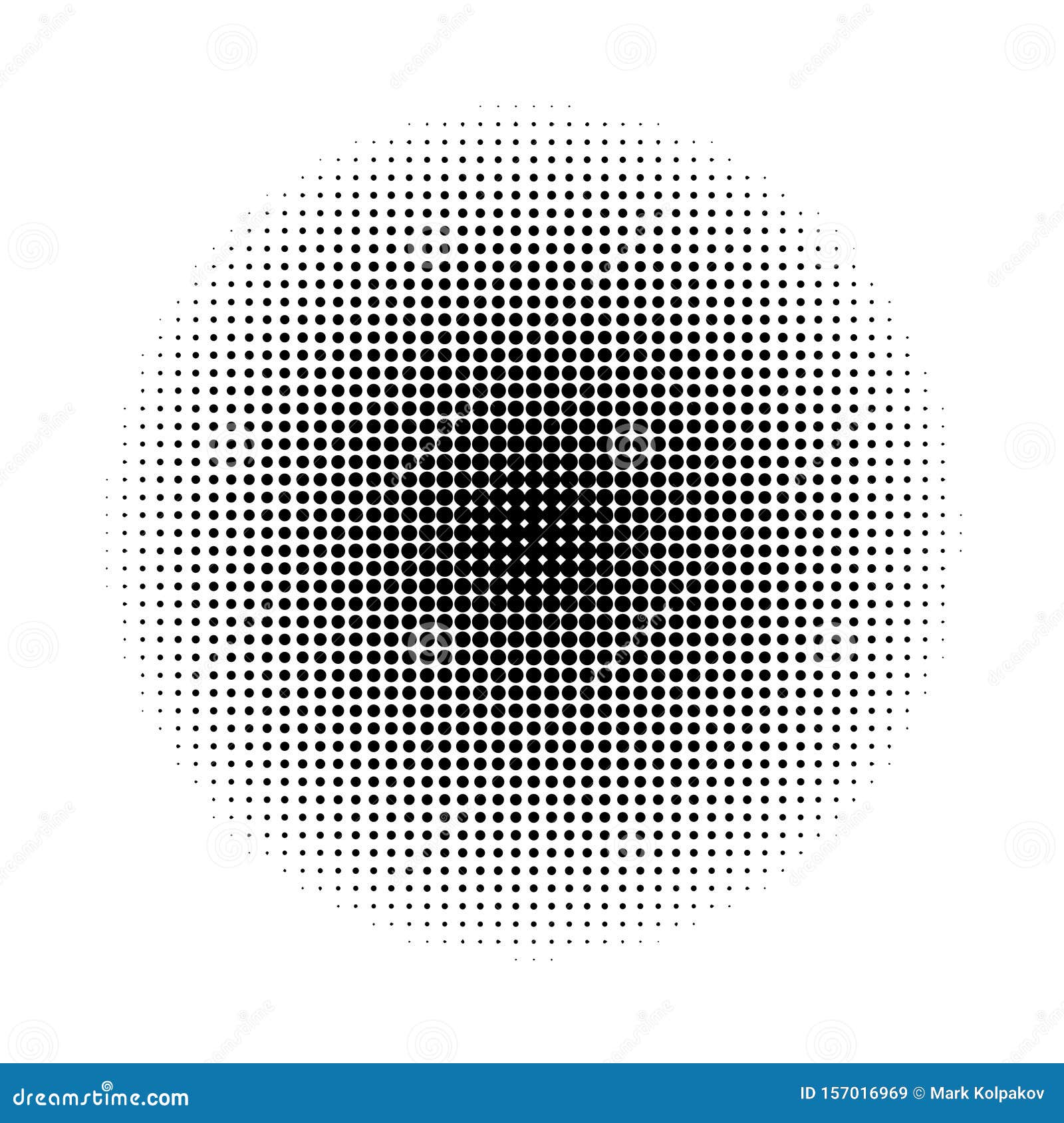 Comic Black Circle on a White Background Stock Illustration ...