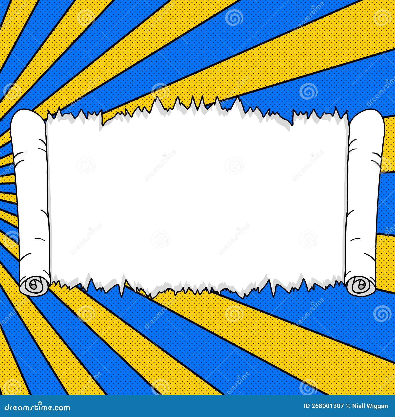 Comic Blank Speech Bubble with Copy Space Over Color Background Design ...