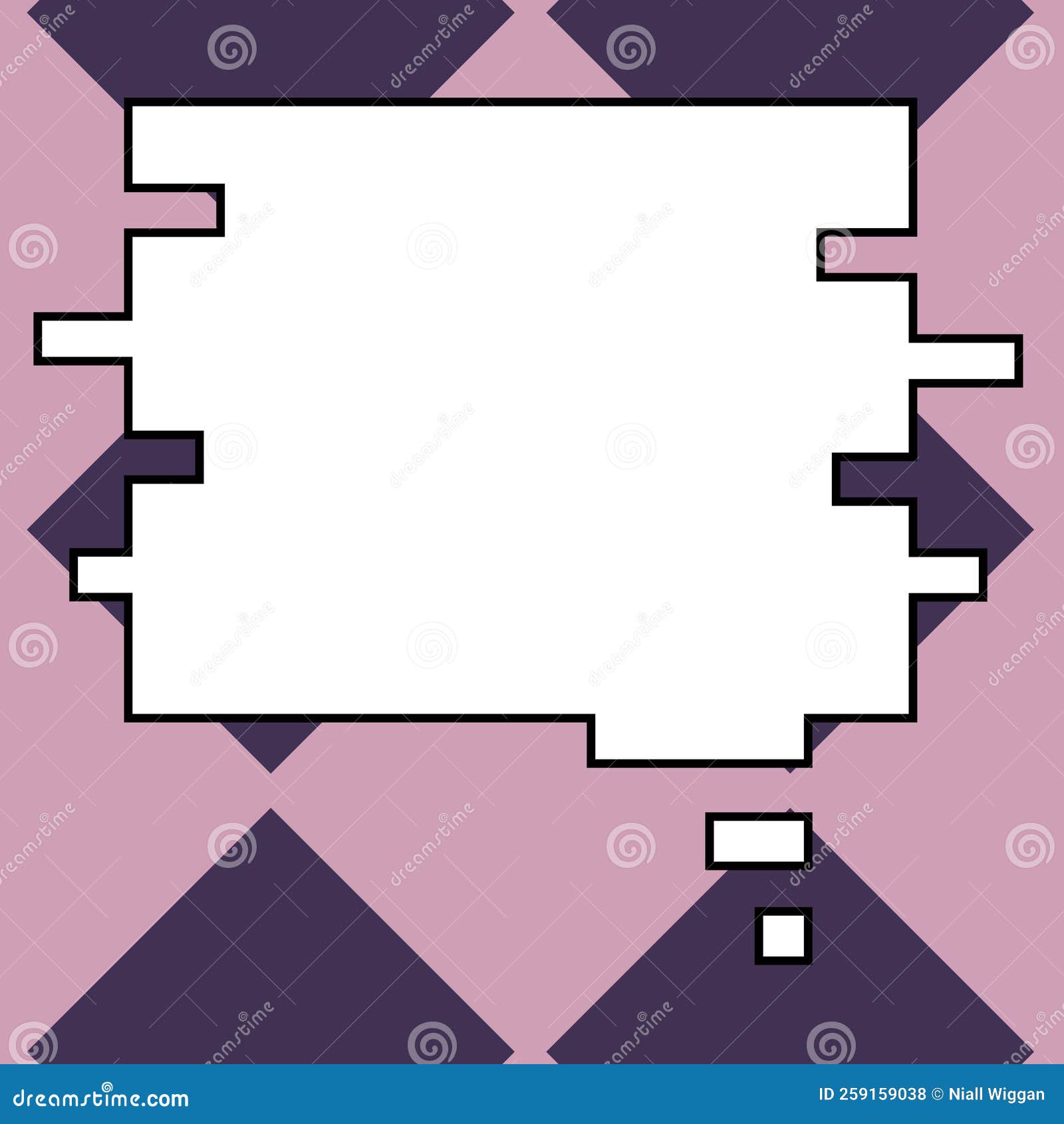 Comic Blank Speech Bubble with Copy Space Over Circular Color ...