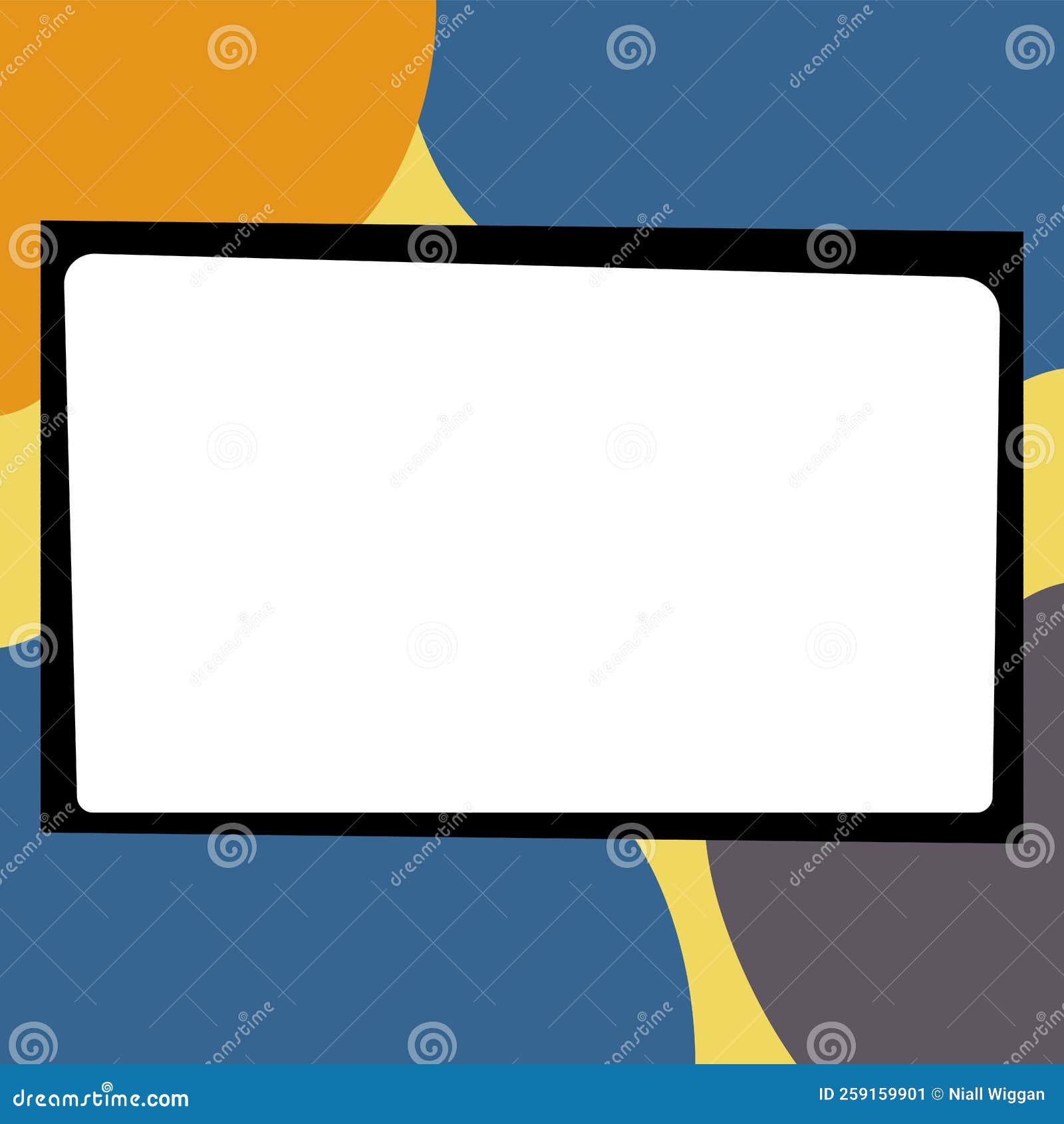 Comic Blank Speech Bubble with Copy Space Over Circular Color ...