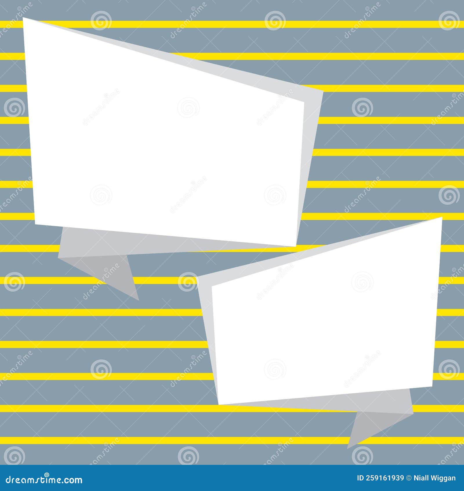 Comic Blank Speech Bubble with Copy Space Over Circular Color ...