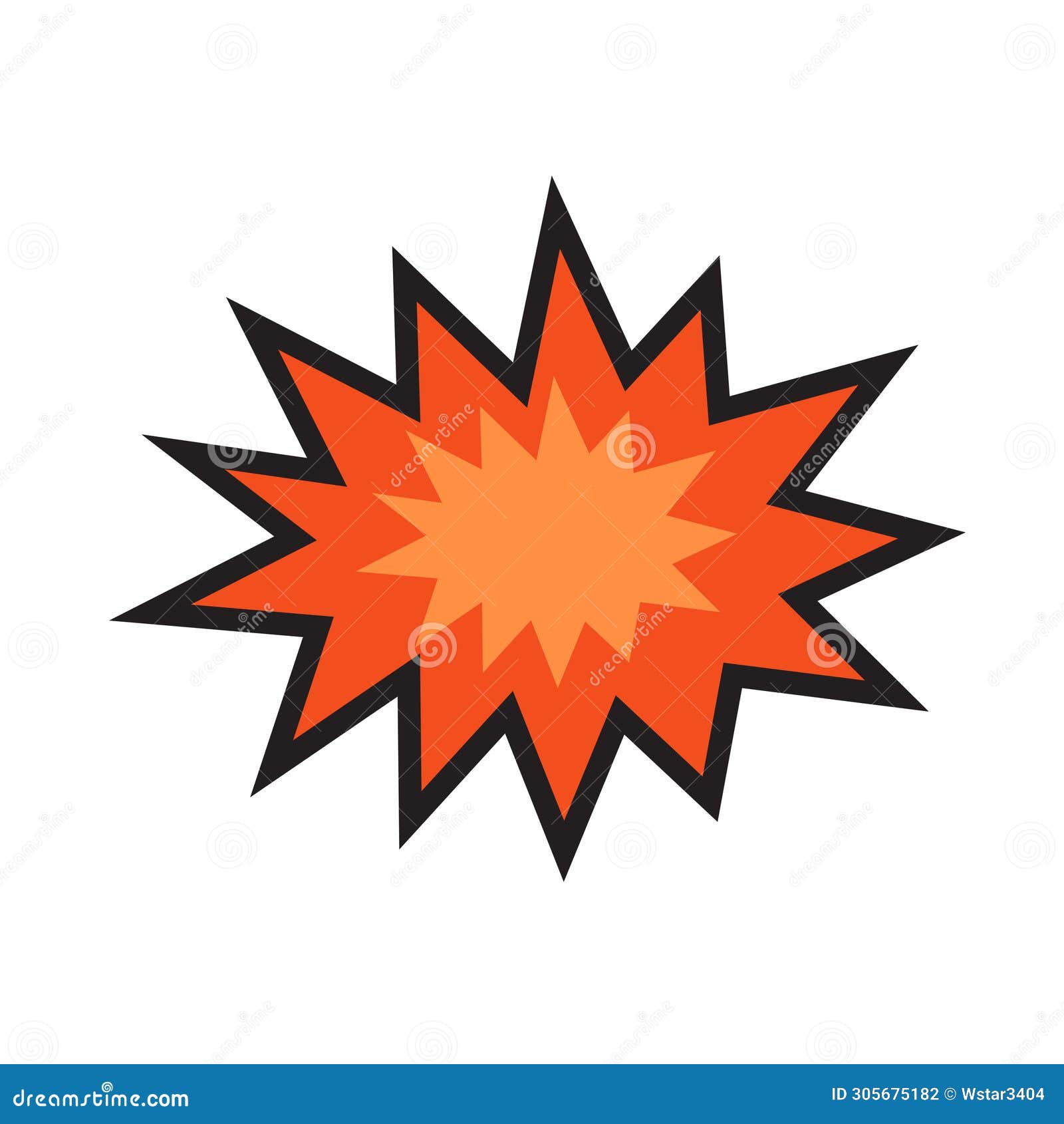 Comic Blast Explosion Vector Illustration Stock Vector - Illustration ...