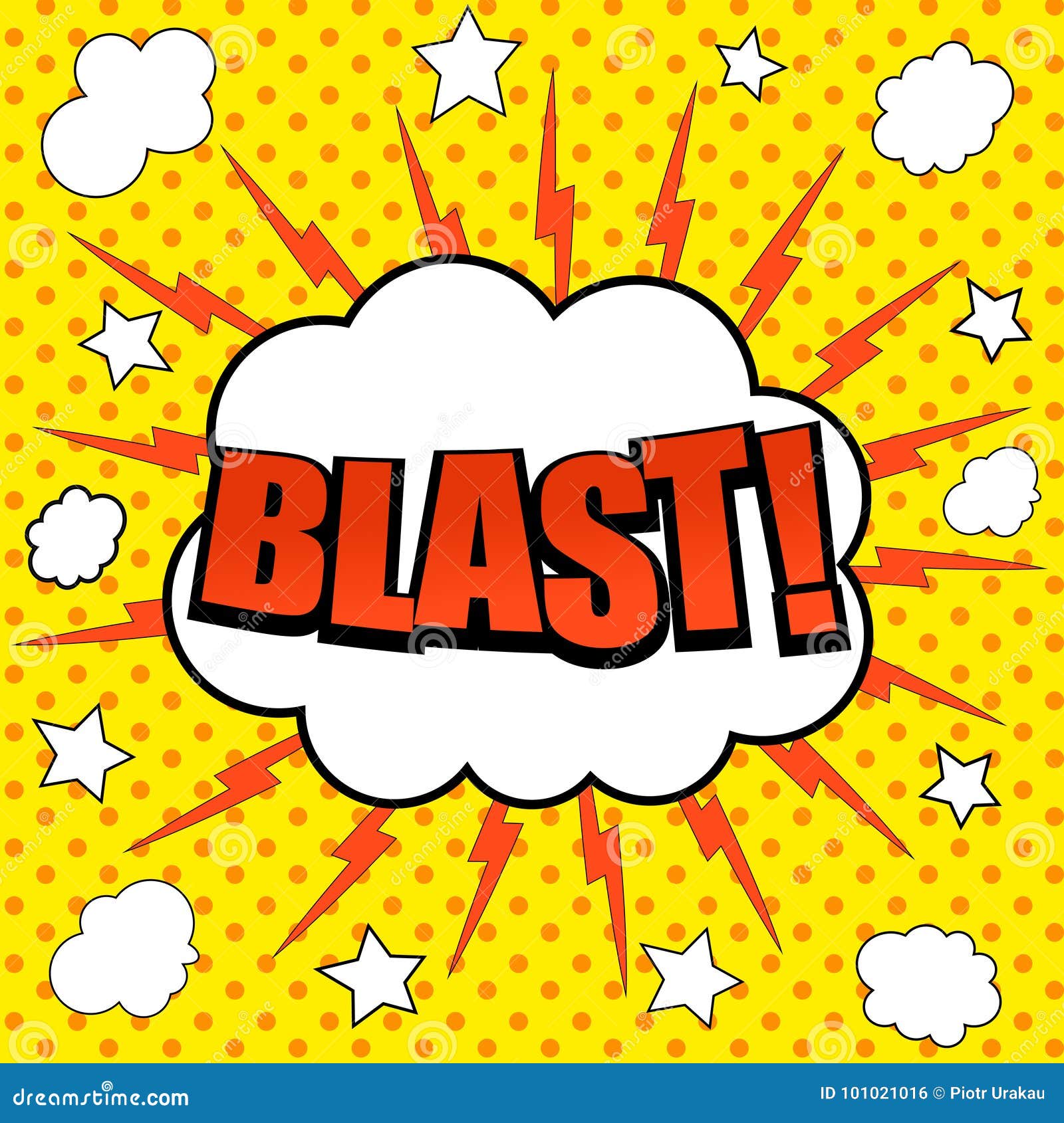 Comic Blast Wording Background Stock Vector - Illustration of effect ...