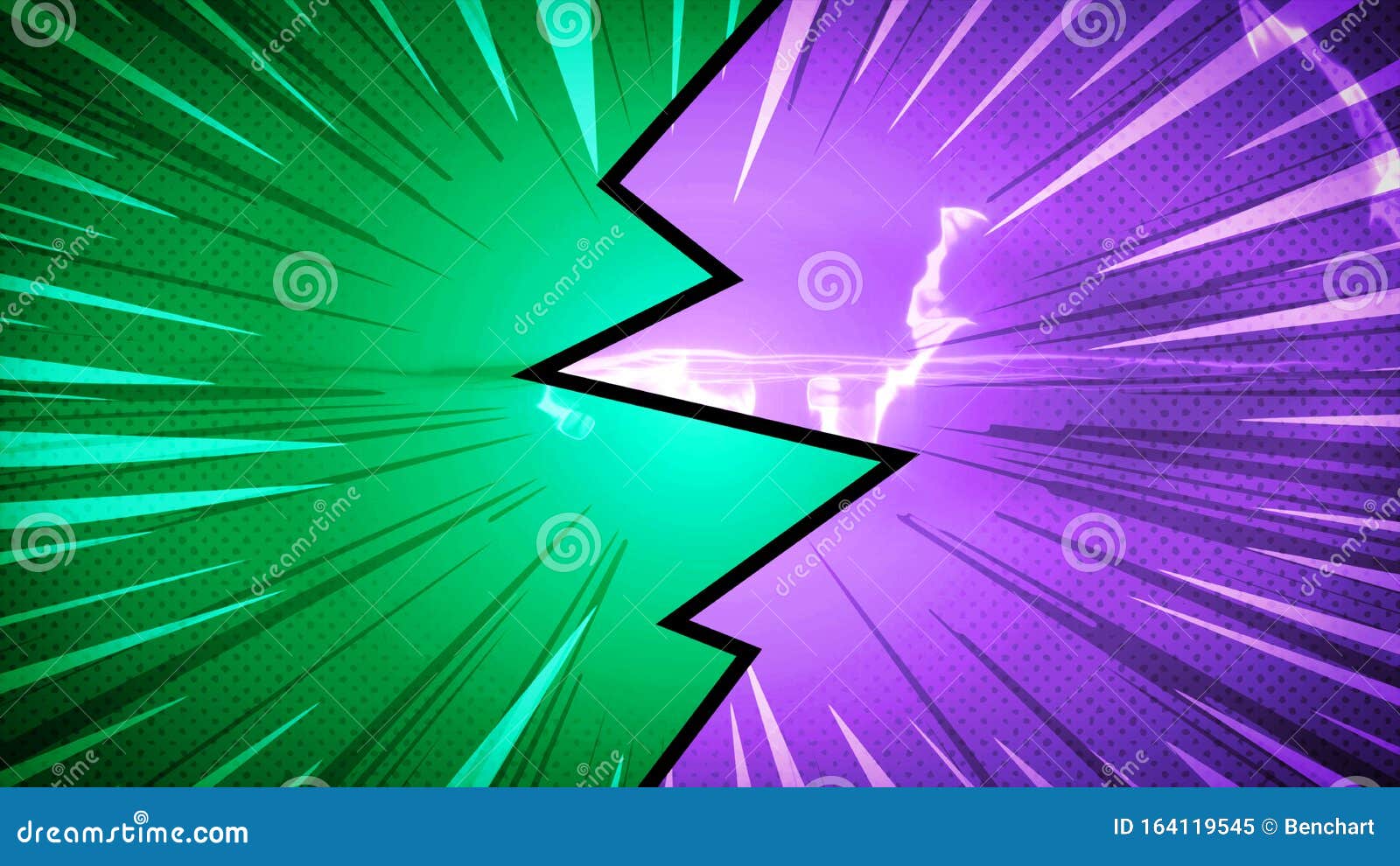 Comic Book Action Layout Background with Power Fx Stock Image - Image ...
