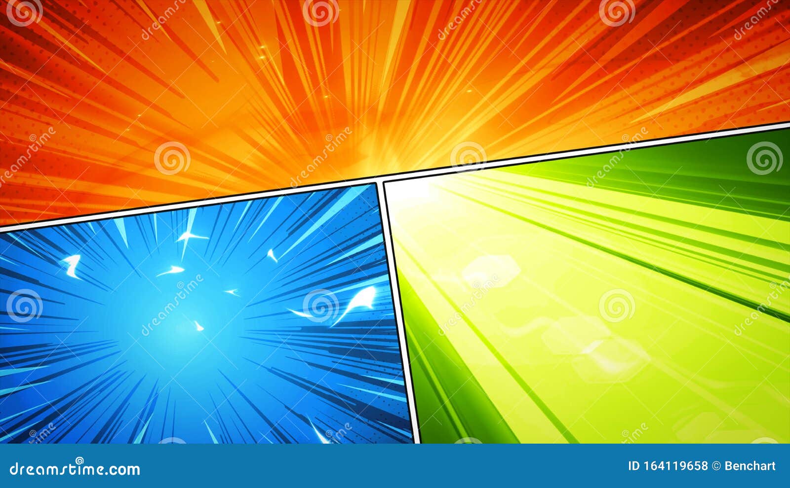 Comic Book Action Background