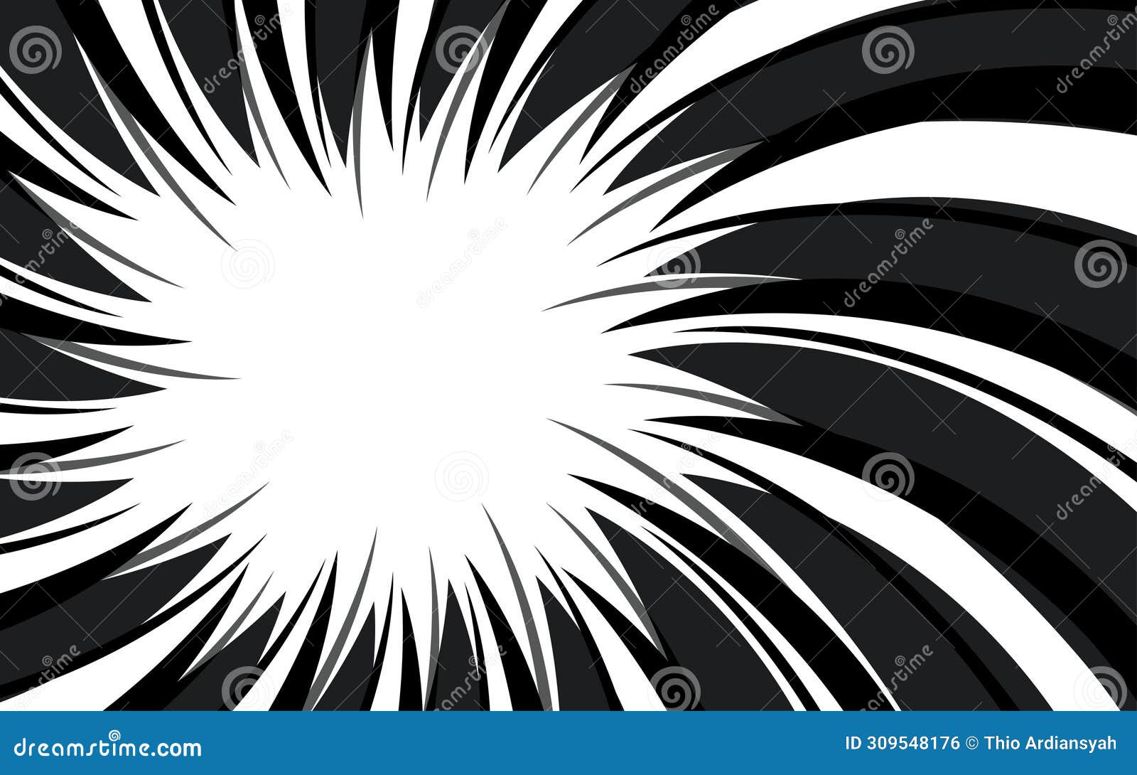 Comic Book Action Lines Background. Manga Speed Frames, Superhero ...
