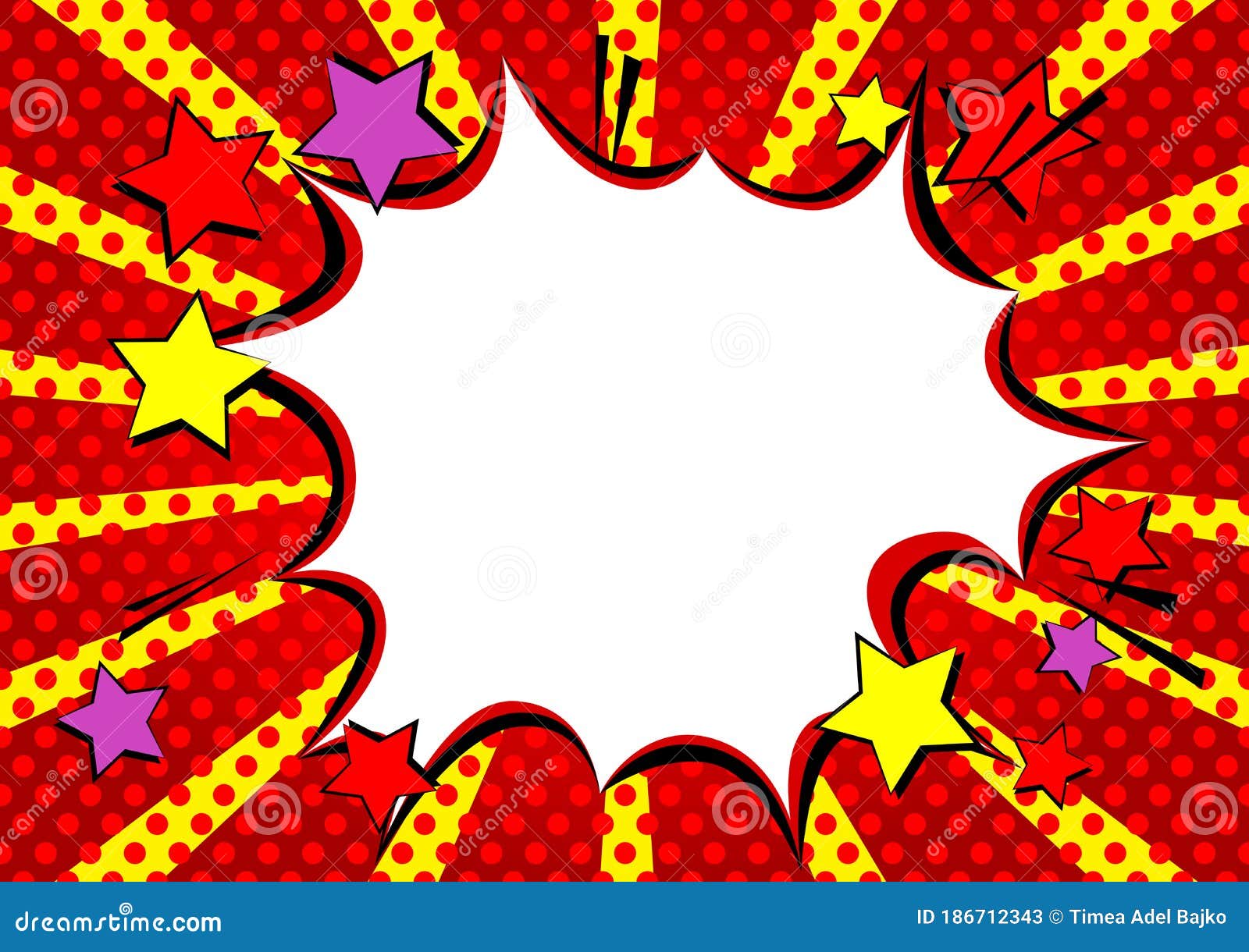 Comic Book Background, Backdrop Illustration. Stock Vector ...
