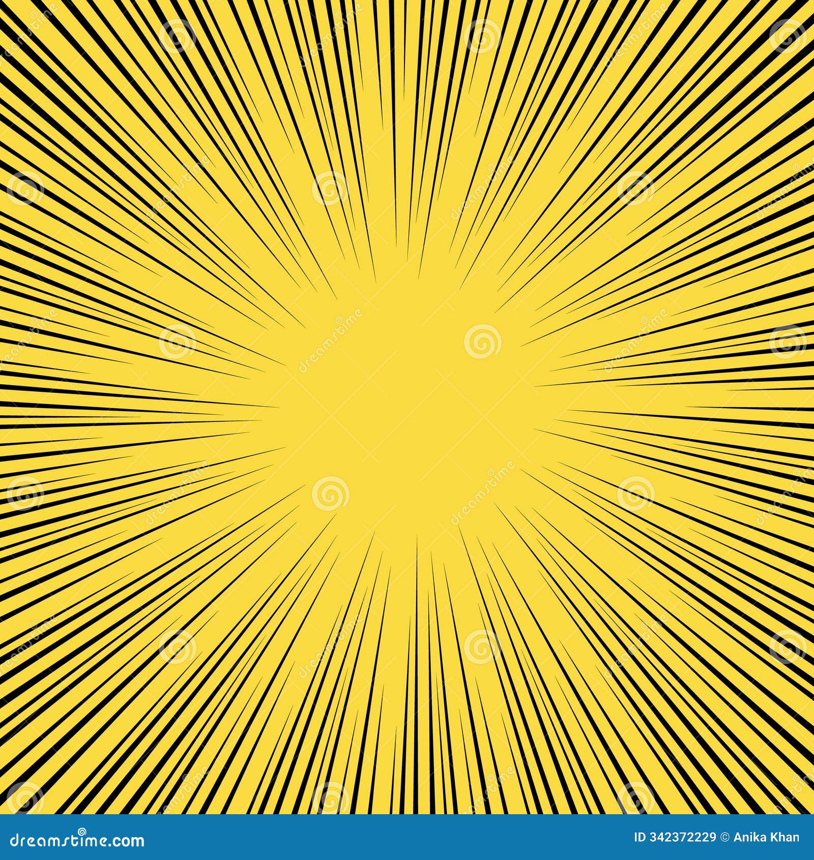 Comic Book Background, Comic Book, Black and Yellow Radial Lines ...