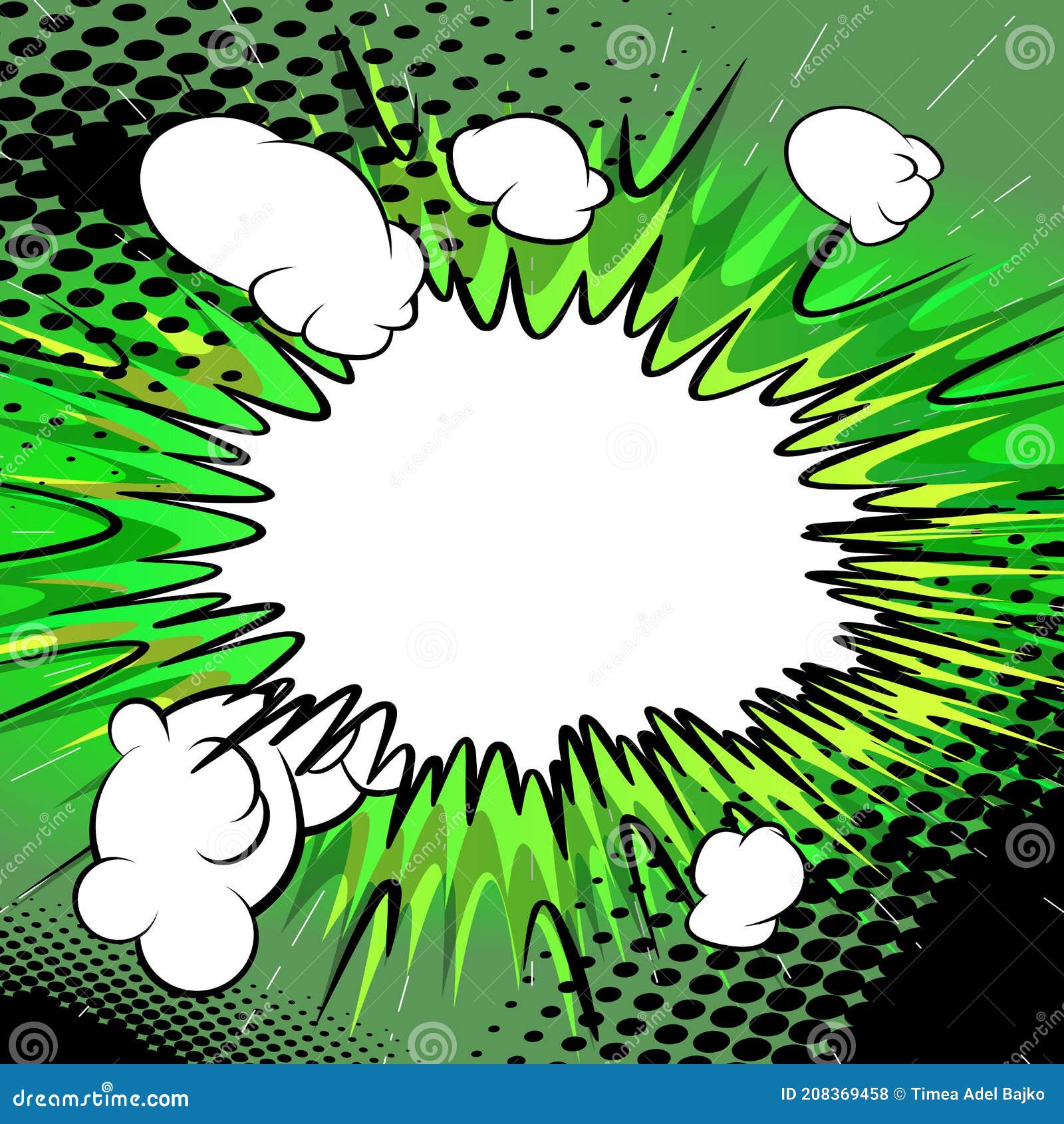 Comic Book Background with Explosion Effect. Stock Vector ...