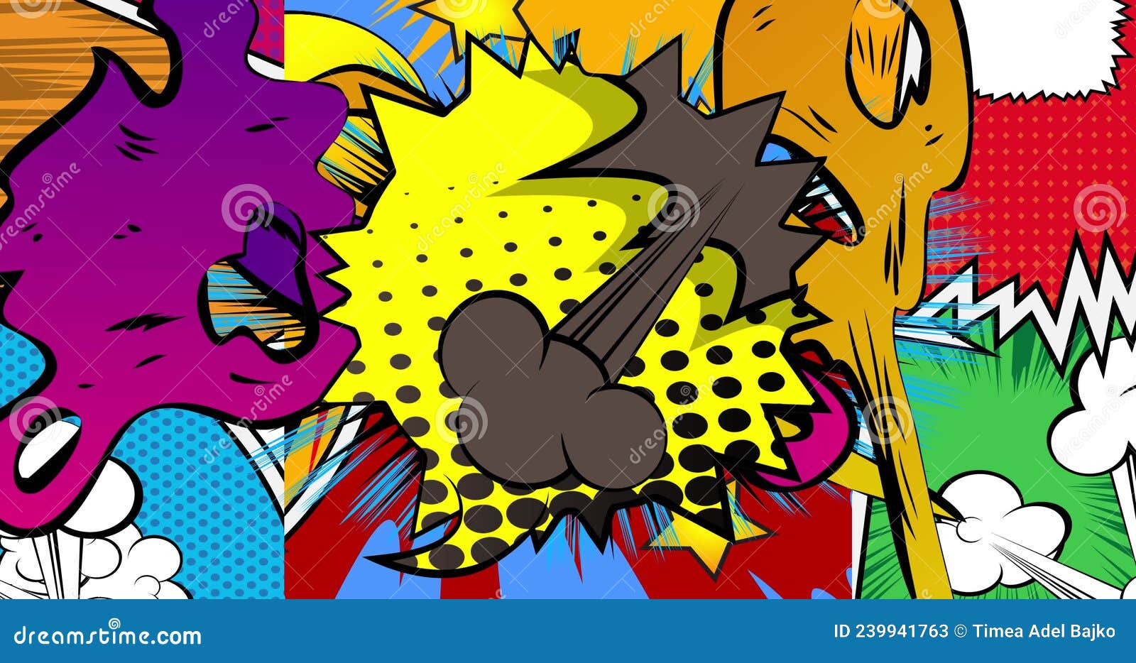 Comic Book Background. Motion Poster Stock Video - Video of frame, book ...