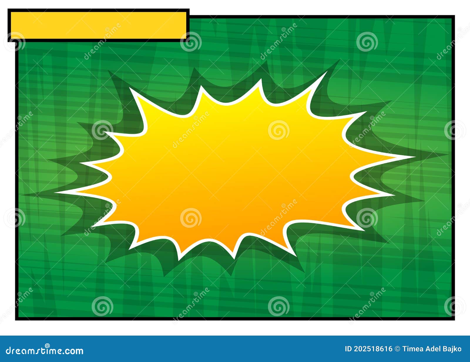 Comic Book Page Background Template. Cartoon Style Backdrop. Stock ...