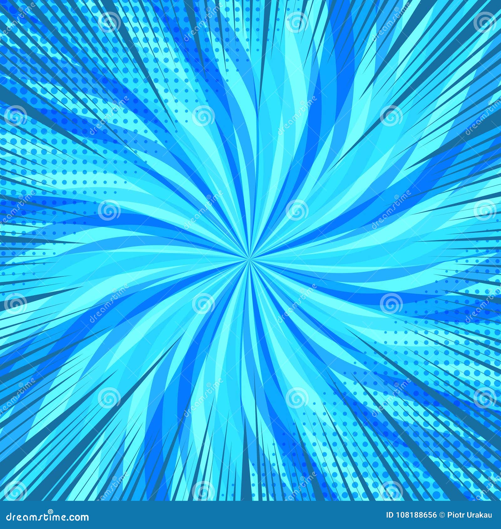 Comic Book Blue Bright Background Stock Vector - Illustration of ...