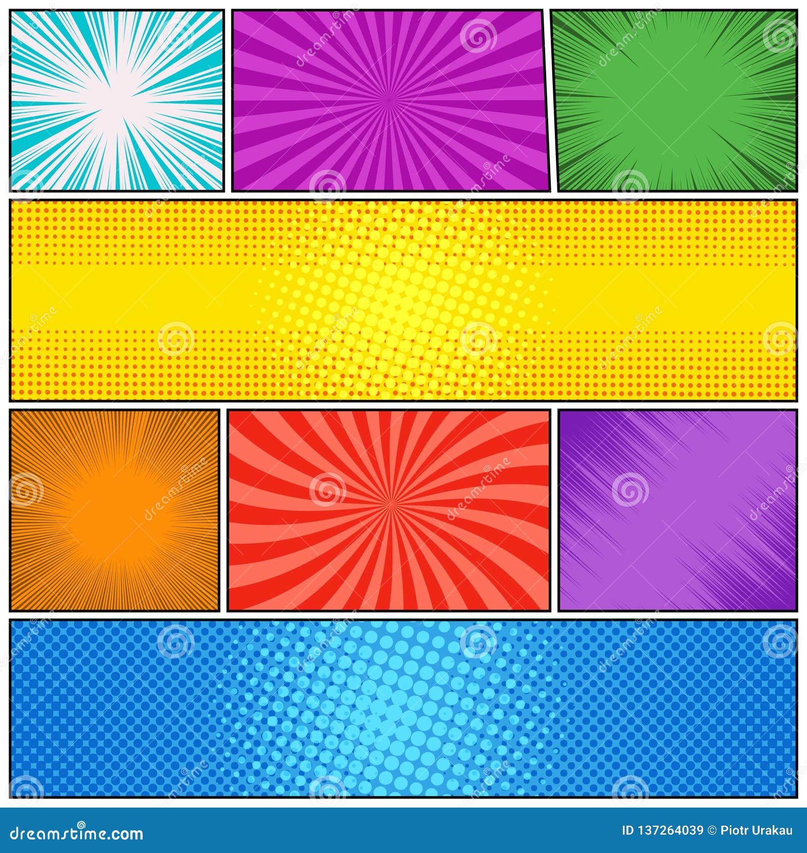 Comic Book Bright Composition Stock Vector - Illustration of element ...