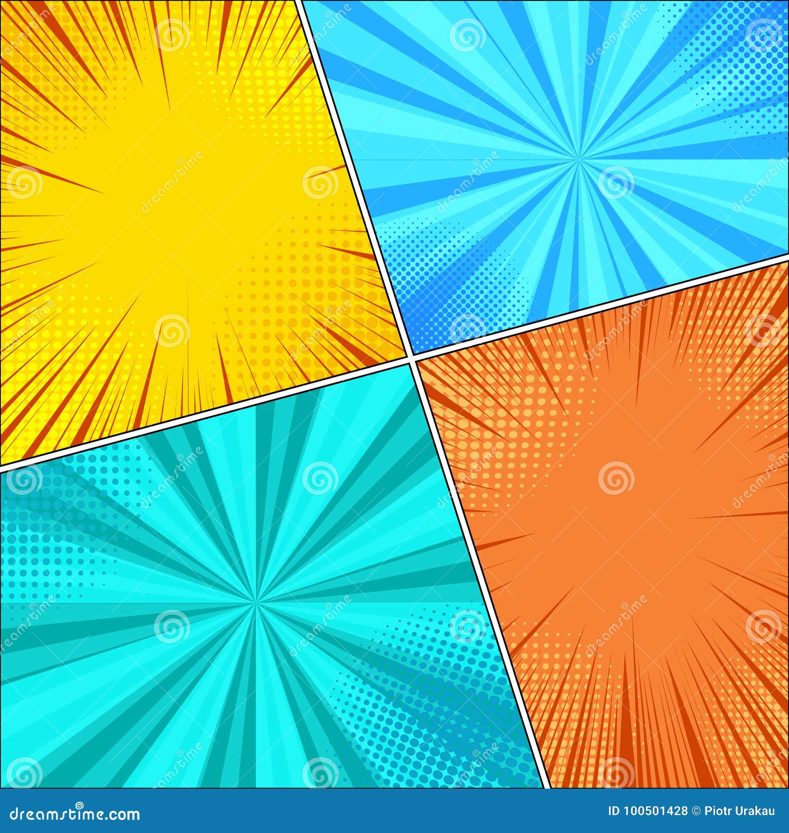 Comic book bright template stock vector. Illustration of artwork ...