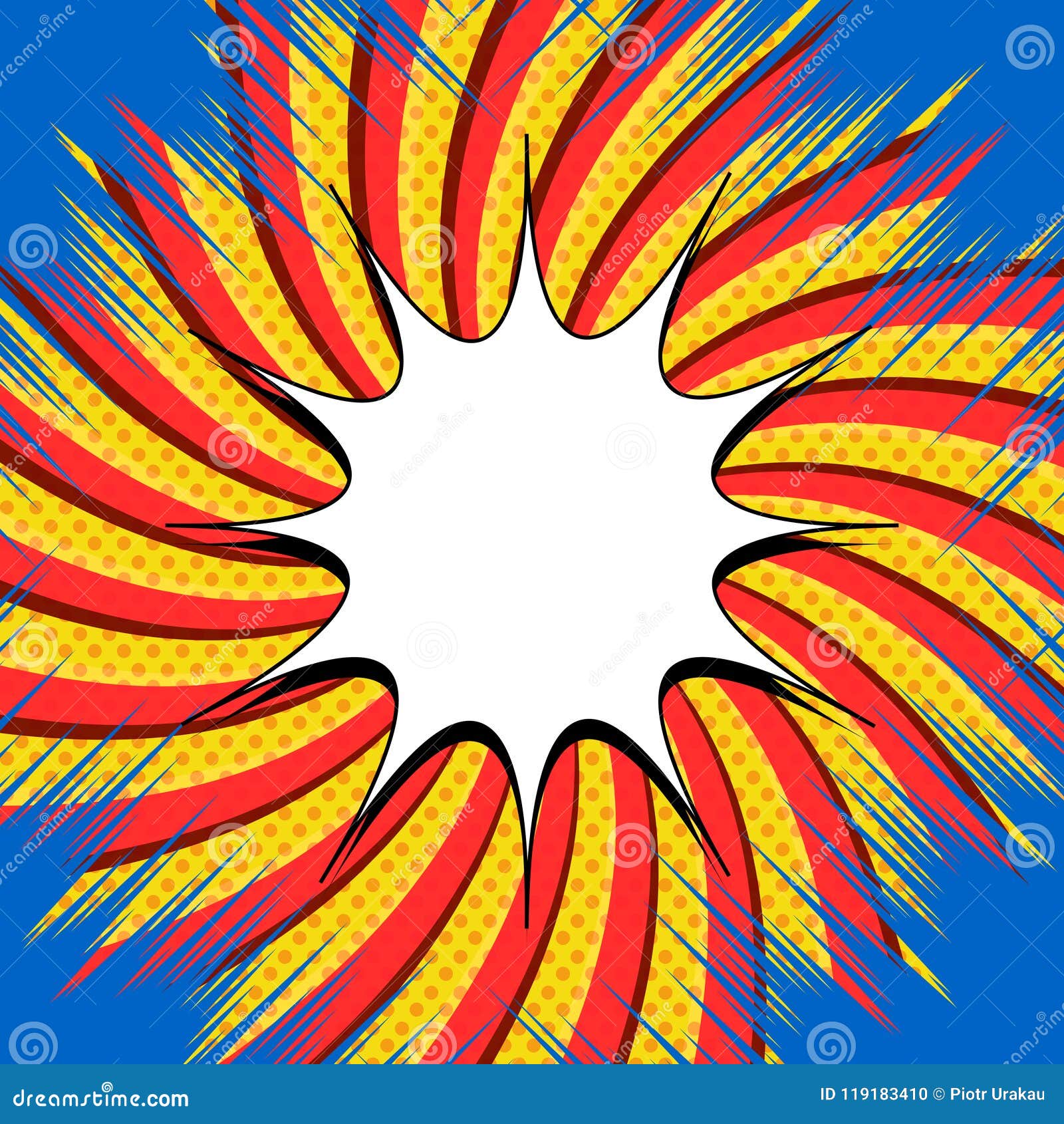 Comic book bright template stock vector. Illustration of explosive ...