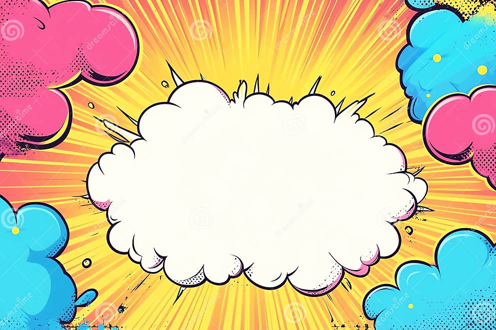 Comic Book Burst Background Stock Photo - Image of comic, speech: 353503316