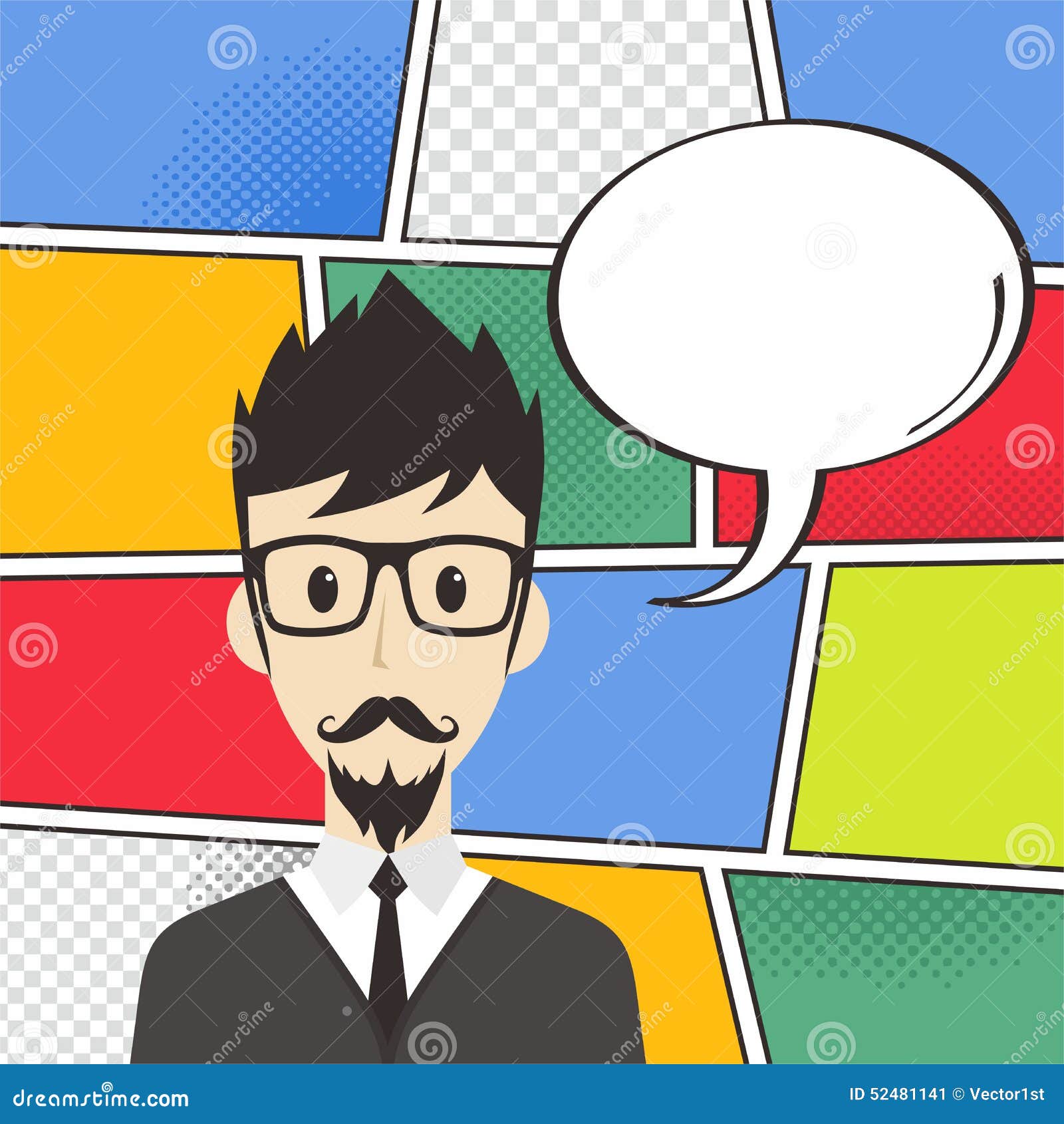 Comic Book Cartoon Template Stock Vector - Illustration of technology ...