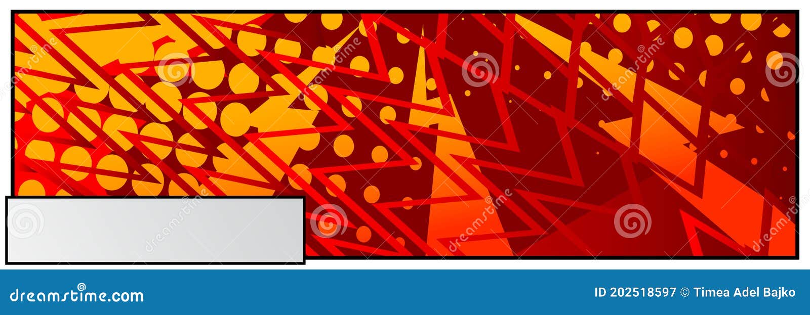 Comic Book Colored Background for Banner. Stock Vector - Illustration ...