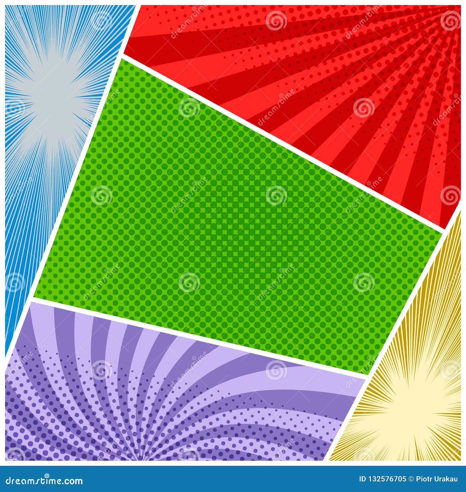 Comic Book Colorful Composition Stock Vector - Illustration of bright ...