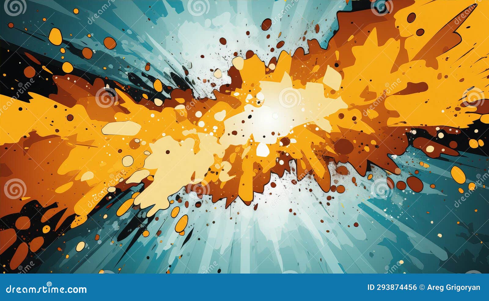 Comic Book Colourful Background Stock Illustration - Illustration of ...