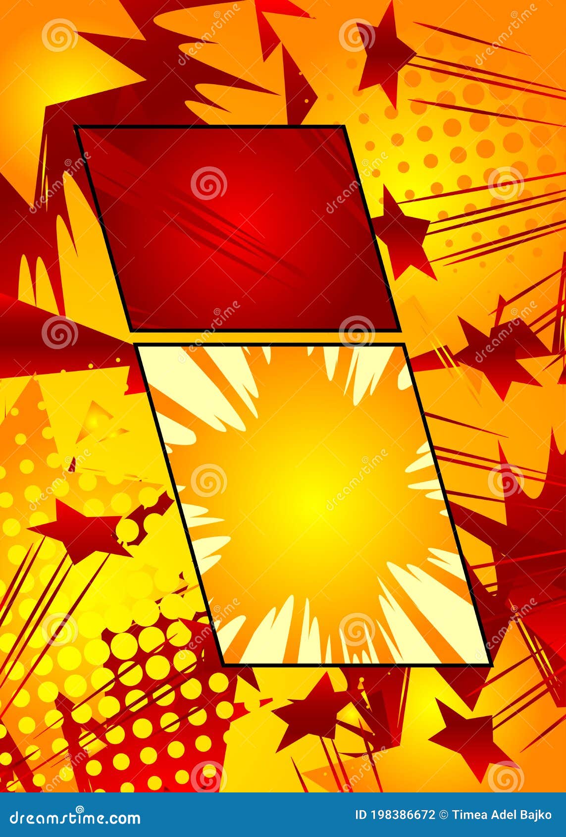 Abstract Colorful Comic Book Design Background. Stock Vector ...