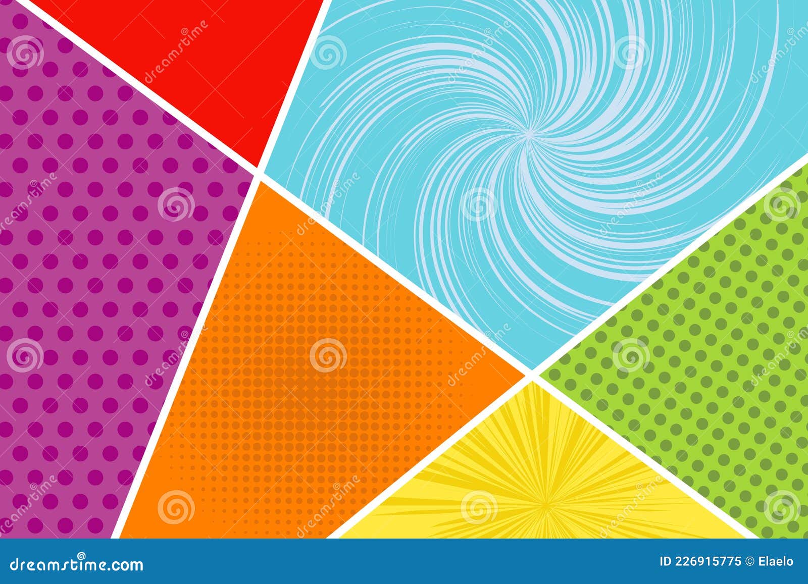 Comic Book Design Element Vector Stock Vector - Illustration of ...