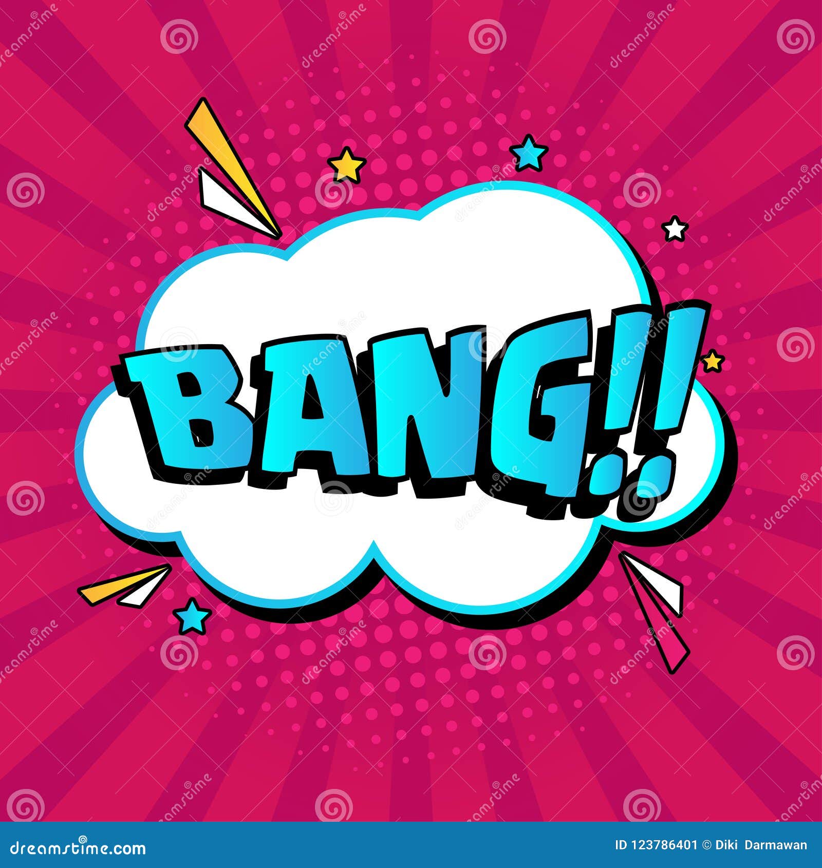 Comic Book Dialog Speech Bubble Halftone Print Texture Stock Vector ...